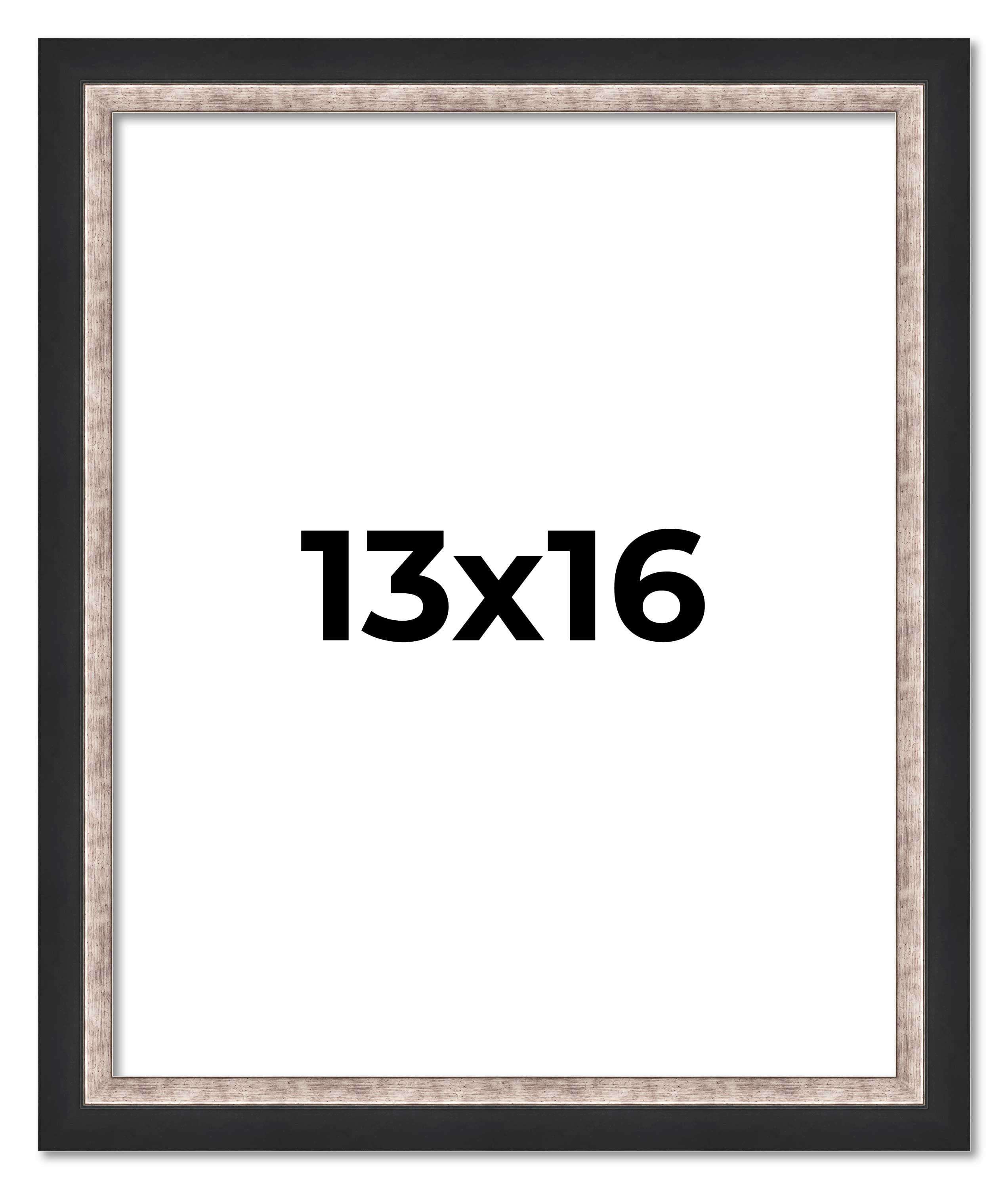 13x16 Frame Silver Real Wood Picture Frame Width 1.25 Inches | Interior ...