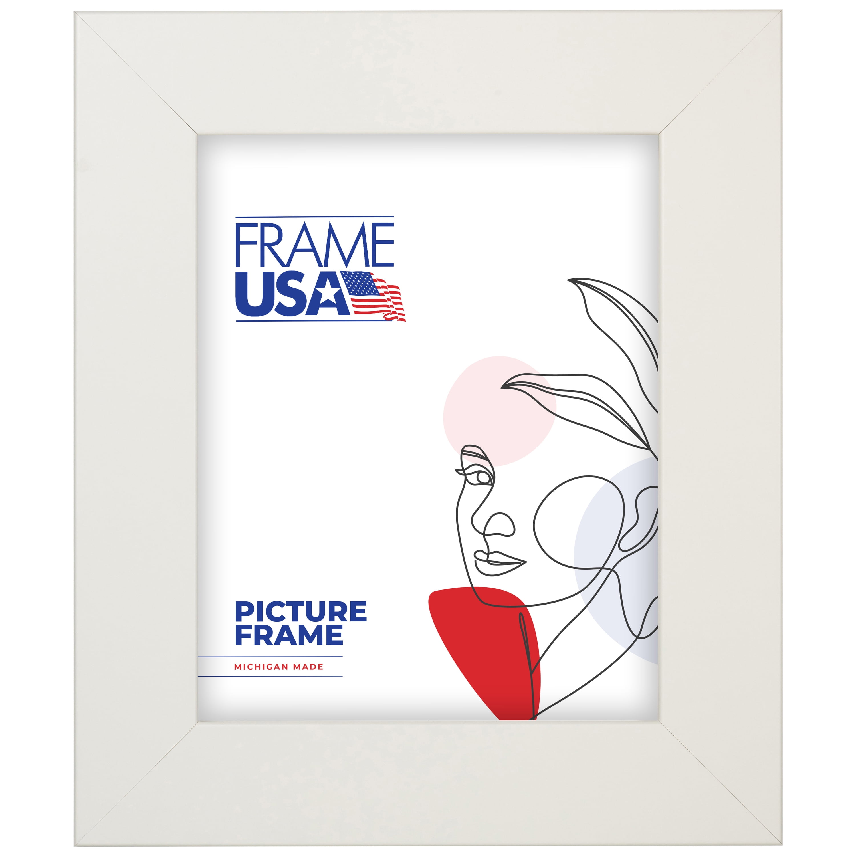 13x16 Picture Frame – White Corporate Wide Style 74074, 2 Inch MDF ...