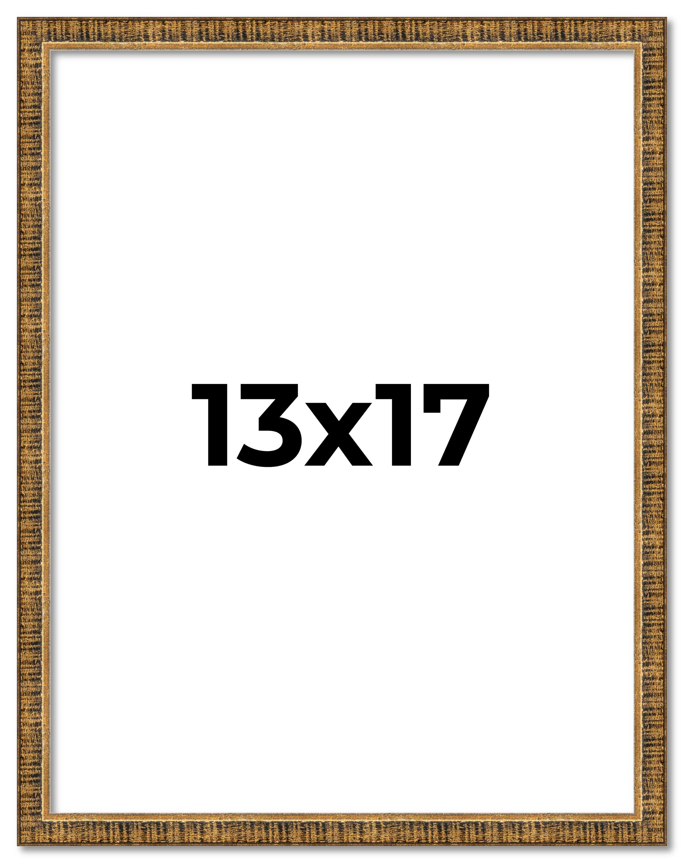 13x17 Frame Gold Kingsley Distressed Solid Wood Picture Frame Width 0. ...