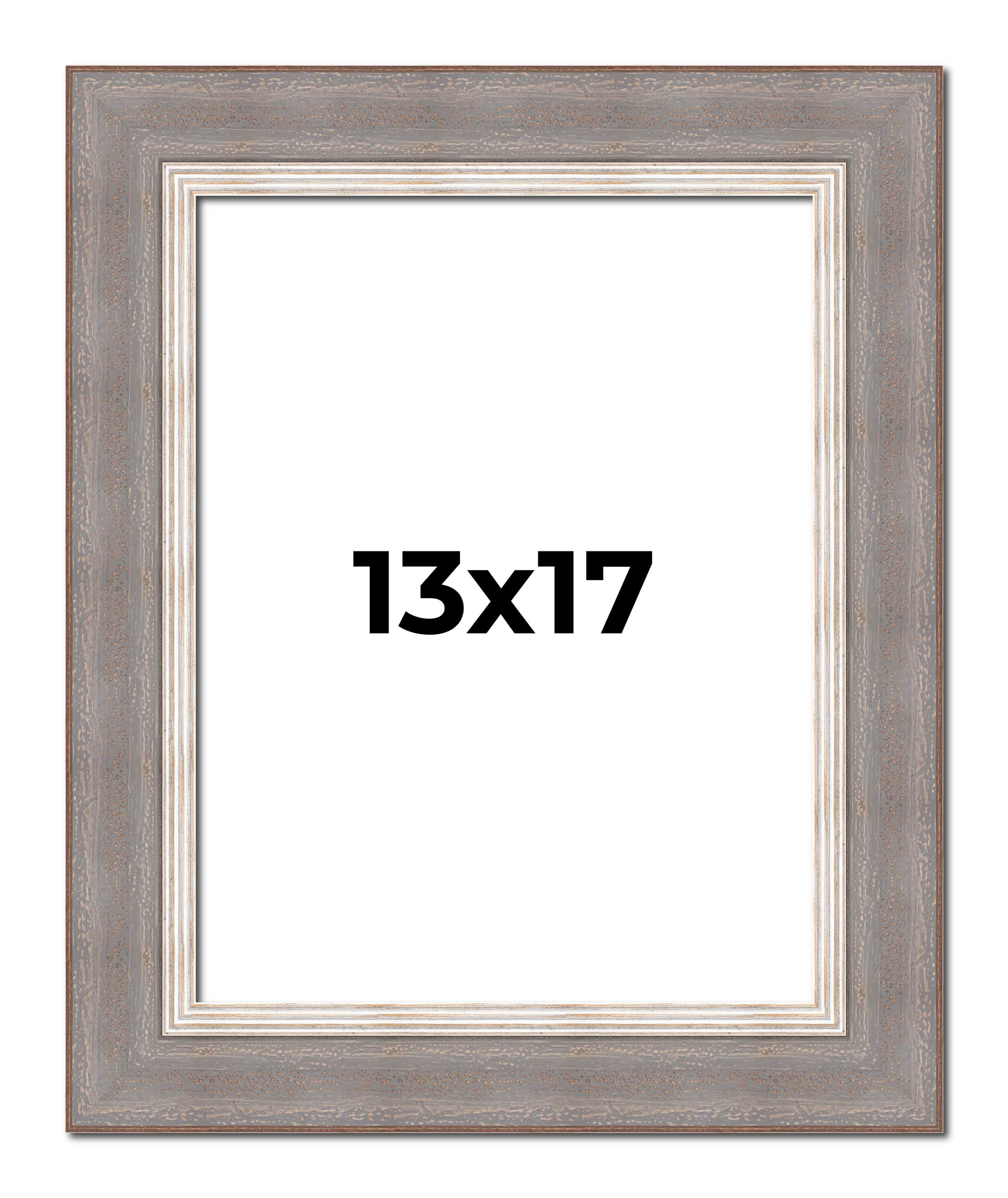 13x17 Frame Grey Real Wood Picture Frame Width 2.75 Inches | Interior ...