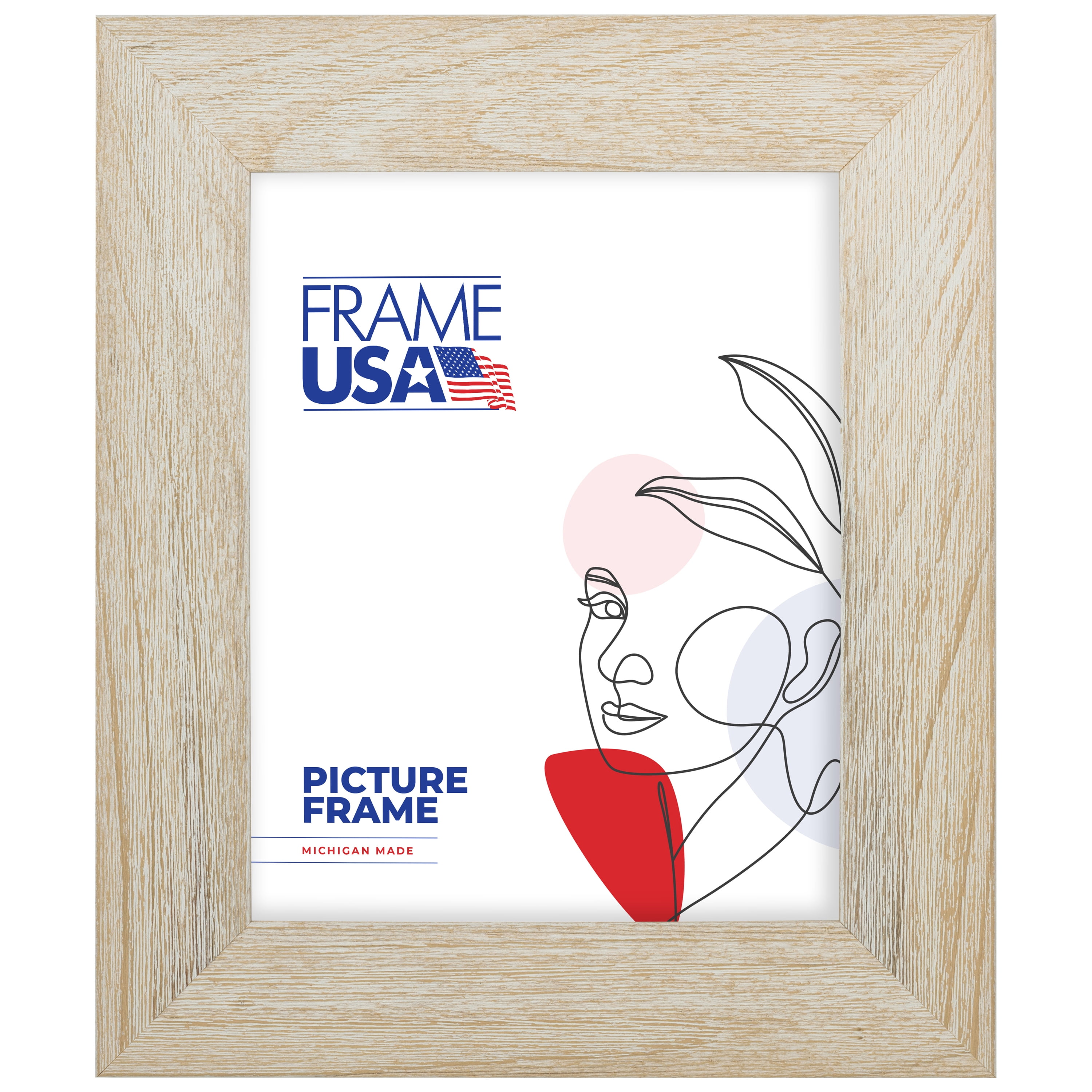 13x17 Picture Frame – White Farmhouse Barnwood Style 68070-36, 2 Inch ...