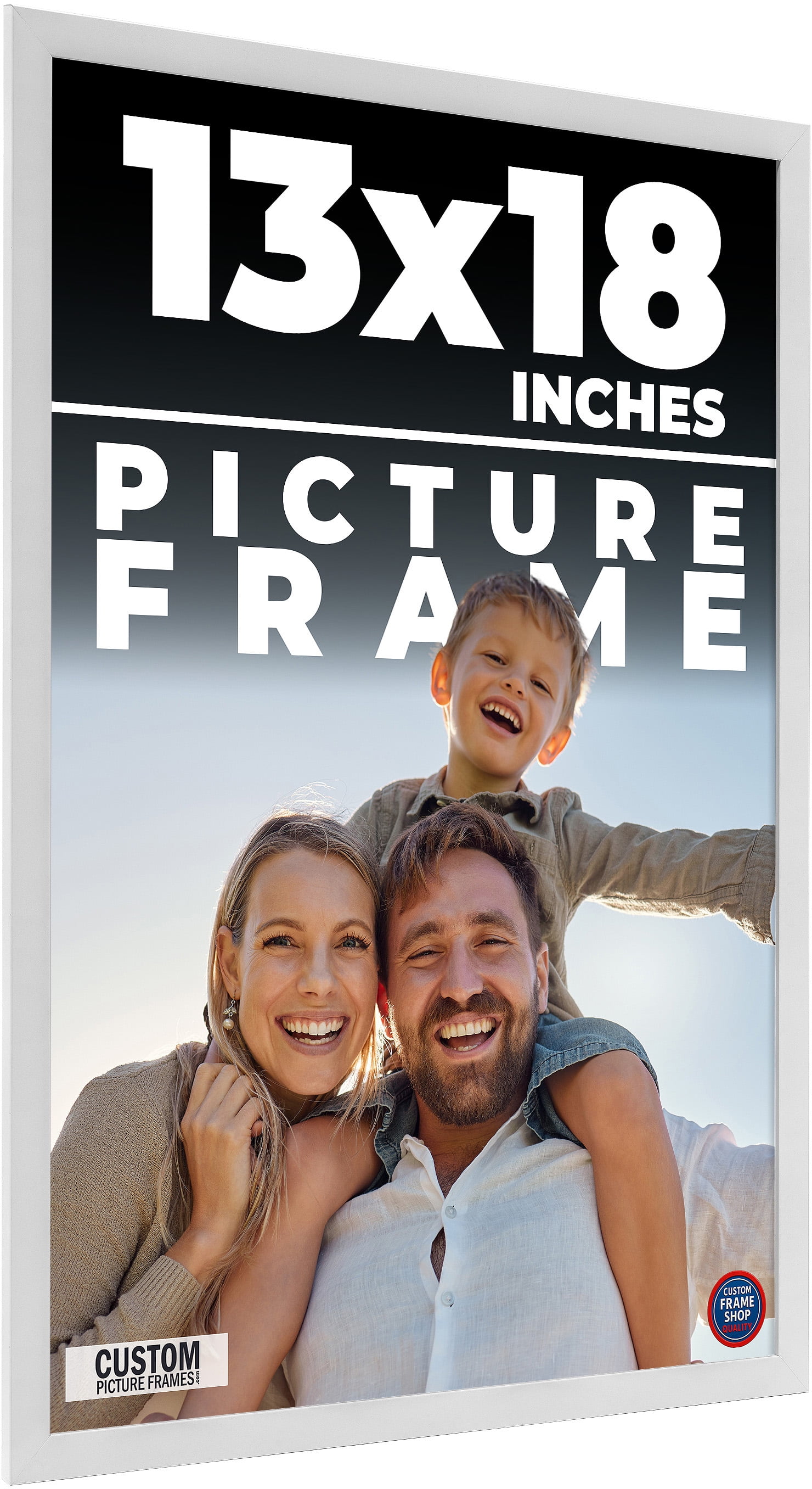 13x18 Frame White Real Wood Picture Frame Width 0.75 inches | Interior ...