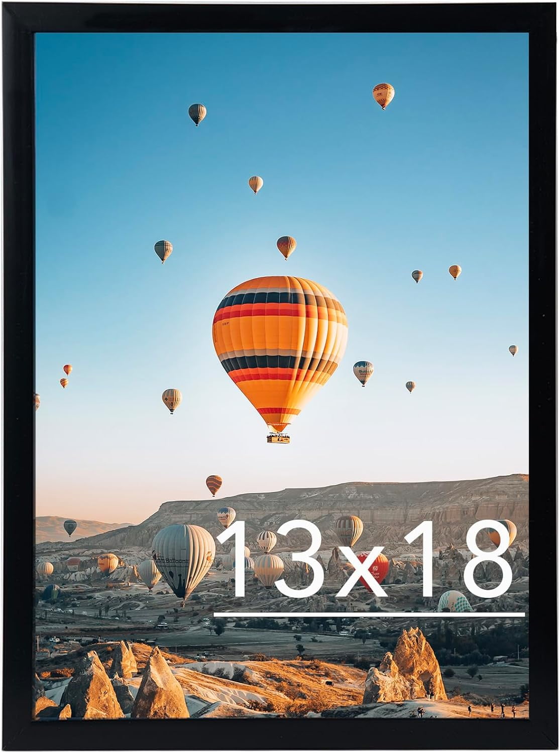 13x18 Picture Frame Black for Poster Photo Picture, Horizontal and ...