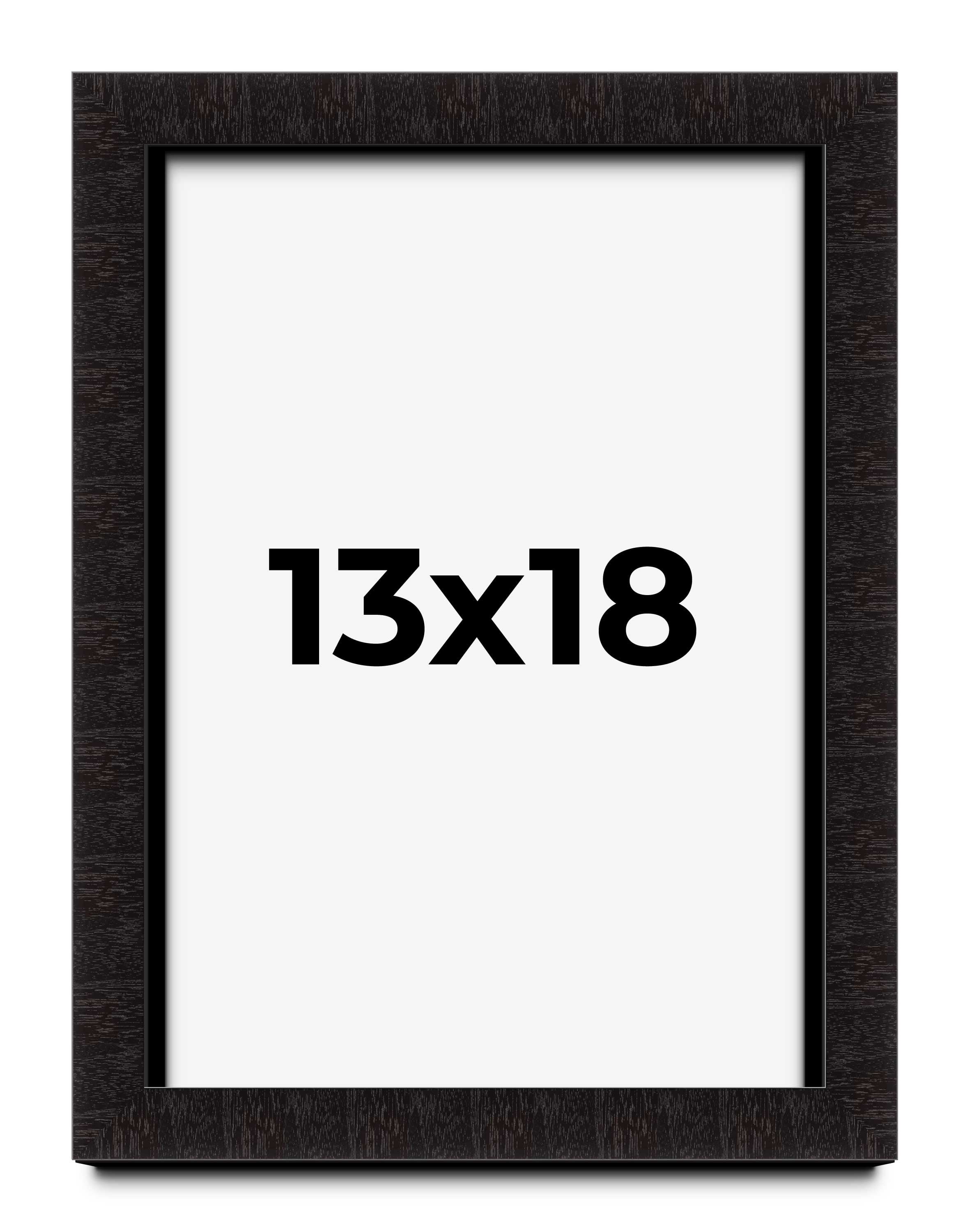 13x18 Shadow Box Black Solid Wood Display Picture Frame | 1 Inch Rabbet ...