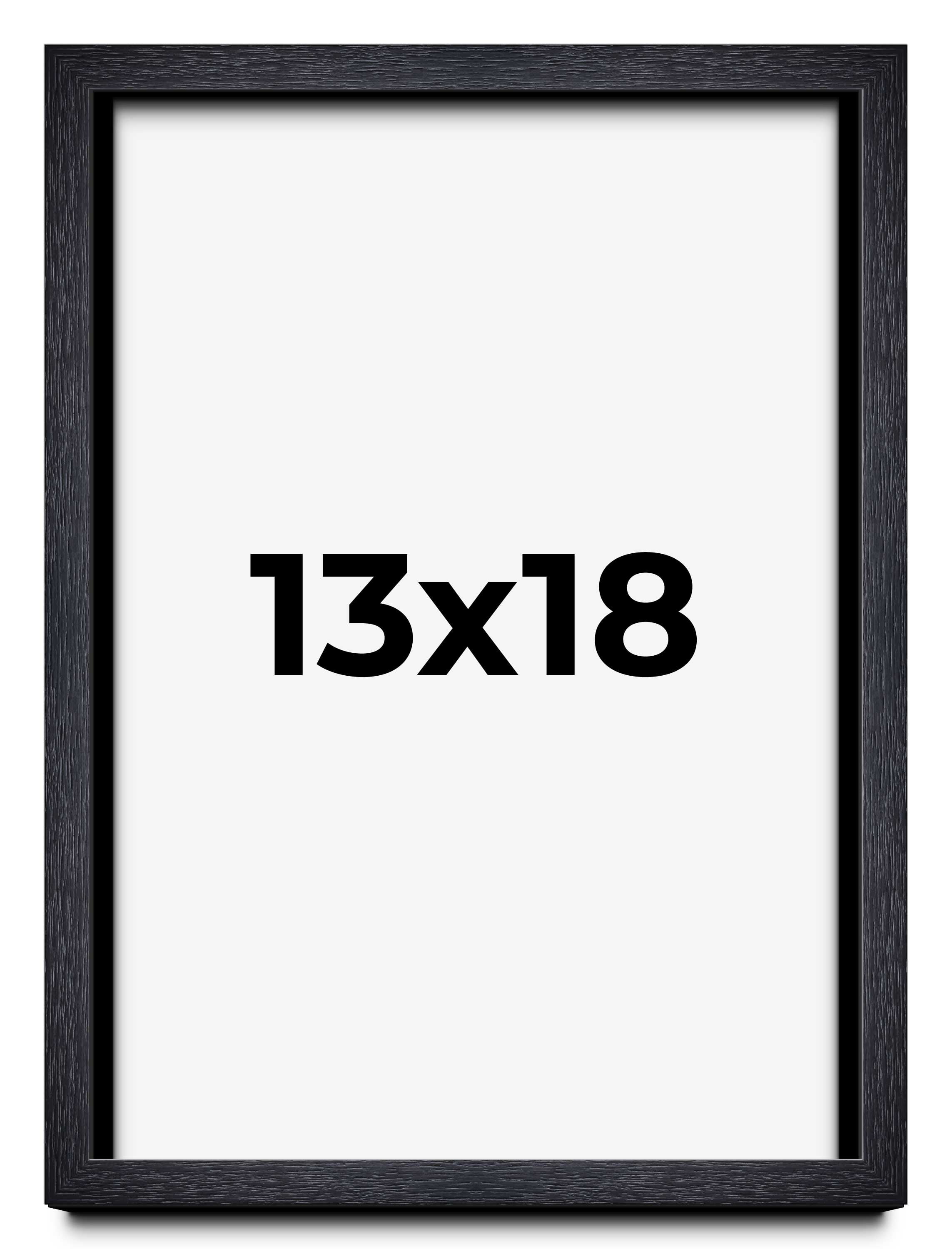 13x18 Shadow Box Frame Black | 1 Inches Deep Real Wood Farmhouse ...