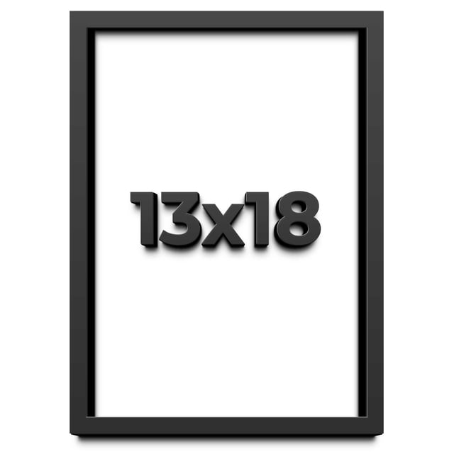 13x18 Shadow Box Frame Black | 2 Inches Deep Real Wood Contemporary ...
