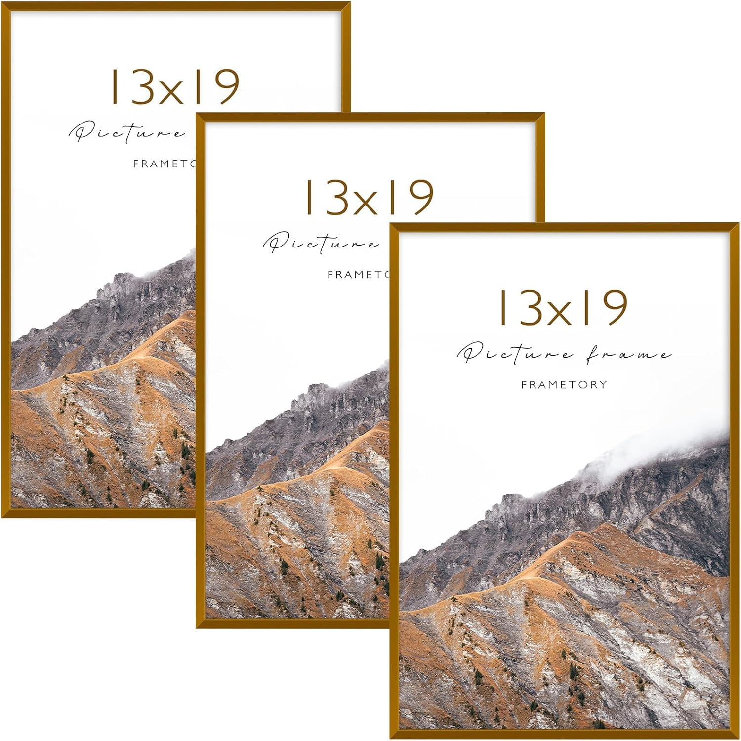 13x19 Aluminum Frames Front Thin Metal Picture Frame for 19x13 Photos ...