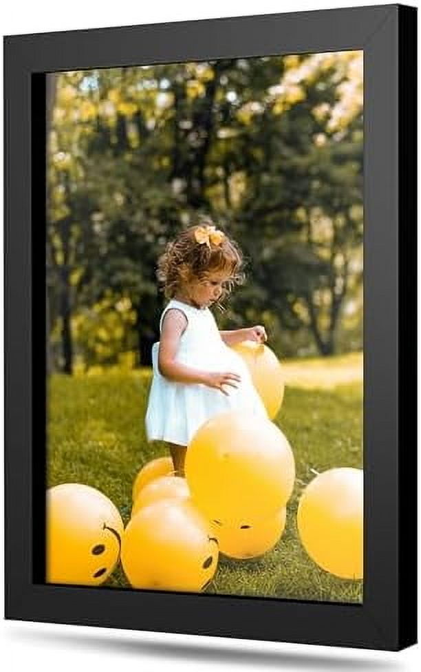 13x19 Black Picture Frame Real Glass | Wall Hanging | 19x13 Living Room ...