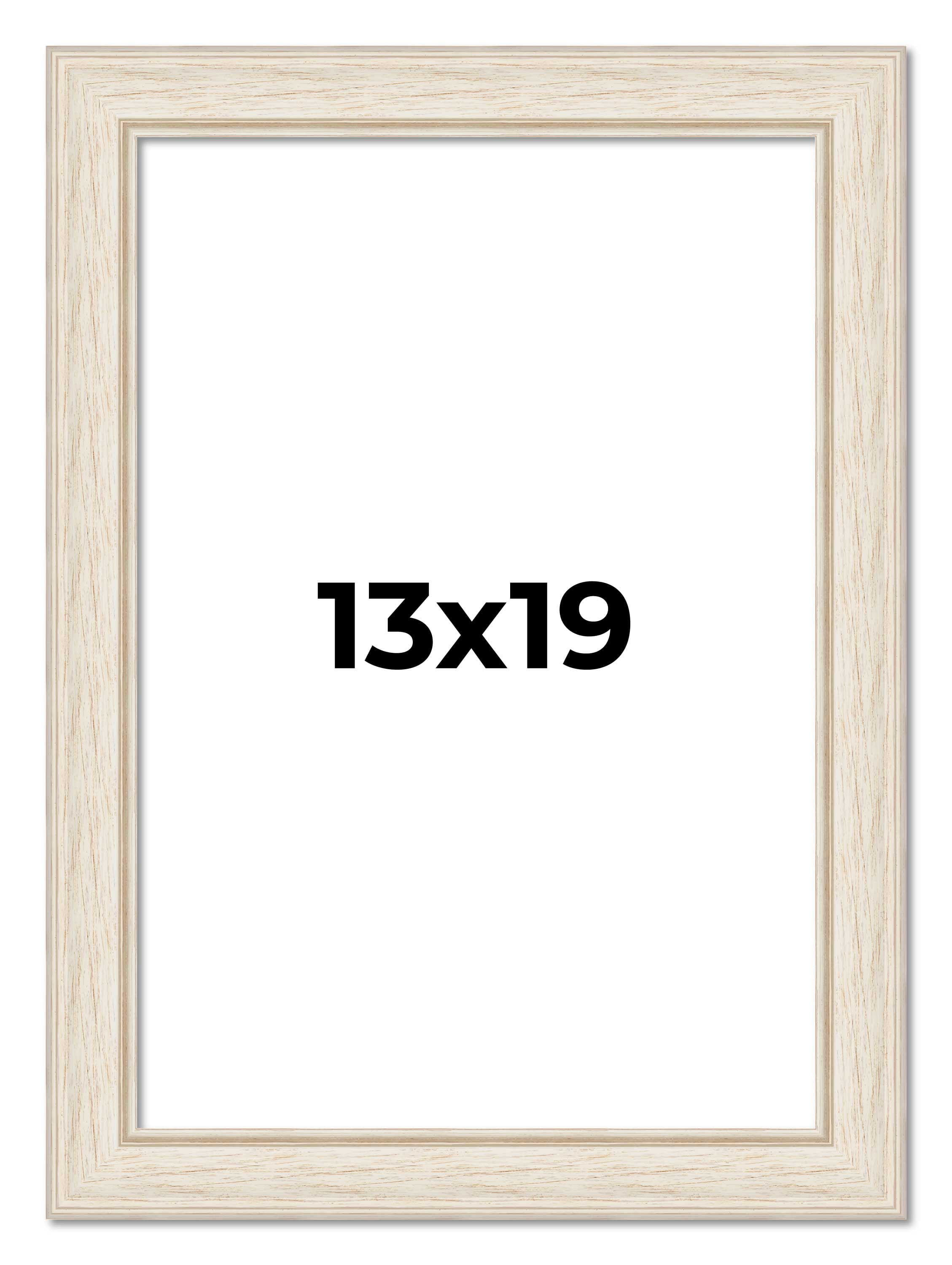 13x19 Frame White Real Wood Picture Frame Width 1.75 inches | Interior ...
