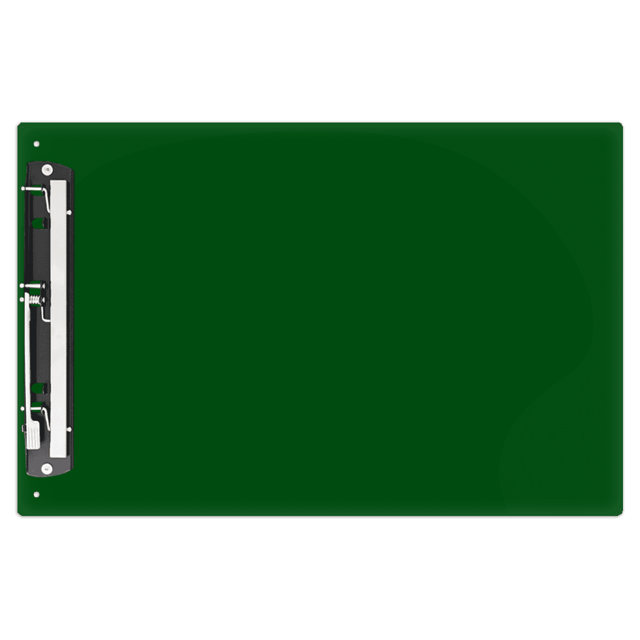 13x19 Clipboard Acrylic Panel Featuring an 11" Hinge Clip Green ...