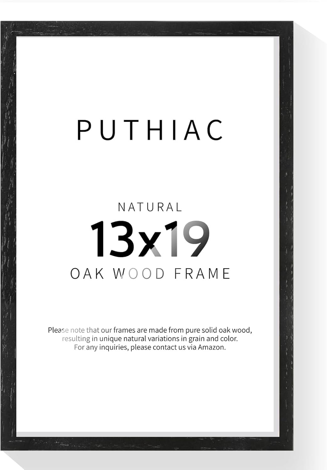 13x19 Oak Wood Picture Frame - 13"x19" Poster Frames for Wall, 13x19 ...