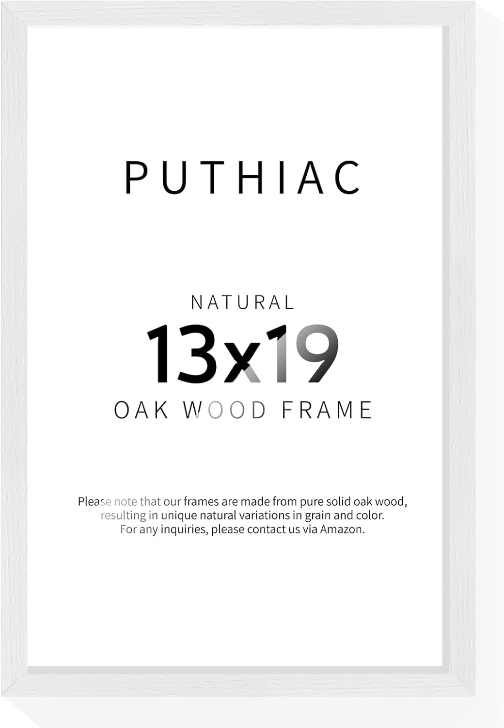 13x19 Oak Wood Picture Frame - 13"x19" Poster Frames for Wall, 13x19 ...