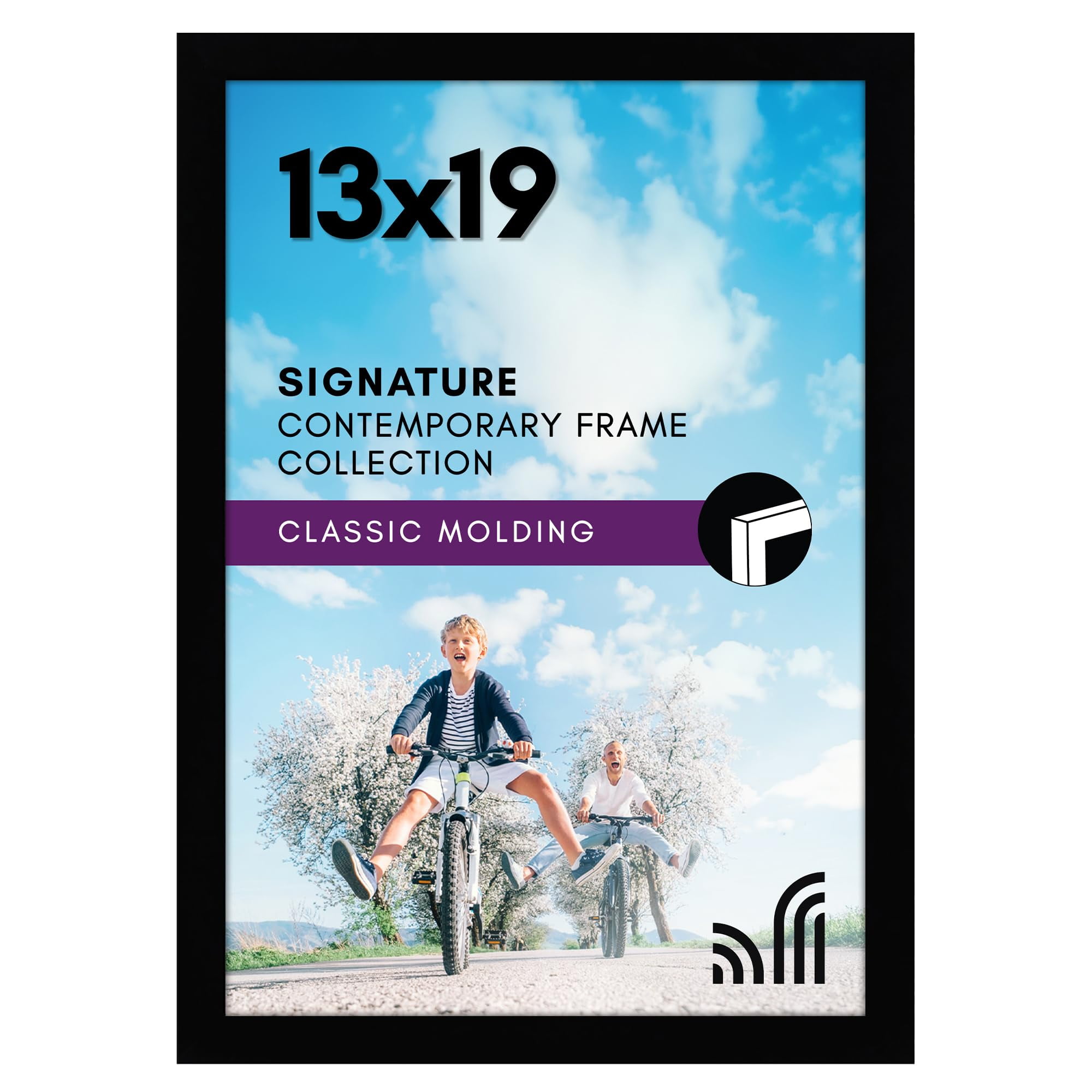 13x19 Picture Frame with Shatterproof Glass, Engineered Wood Gallery ...