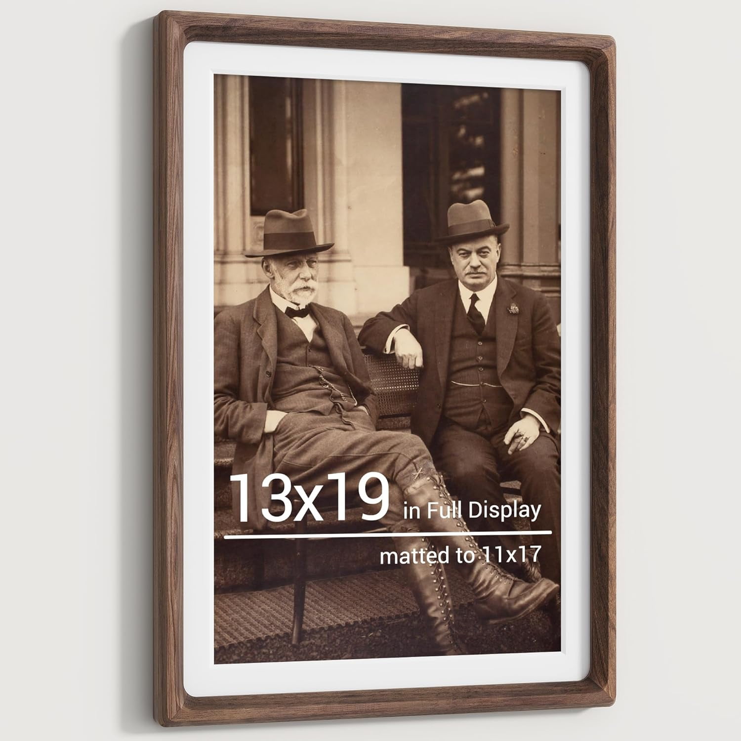 13x19 Picture Frames Natural Walnut, Original Wood Hand Make Crafted ...