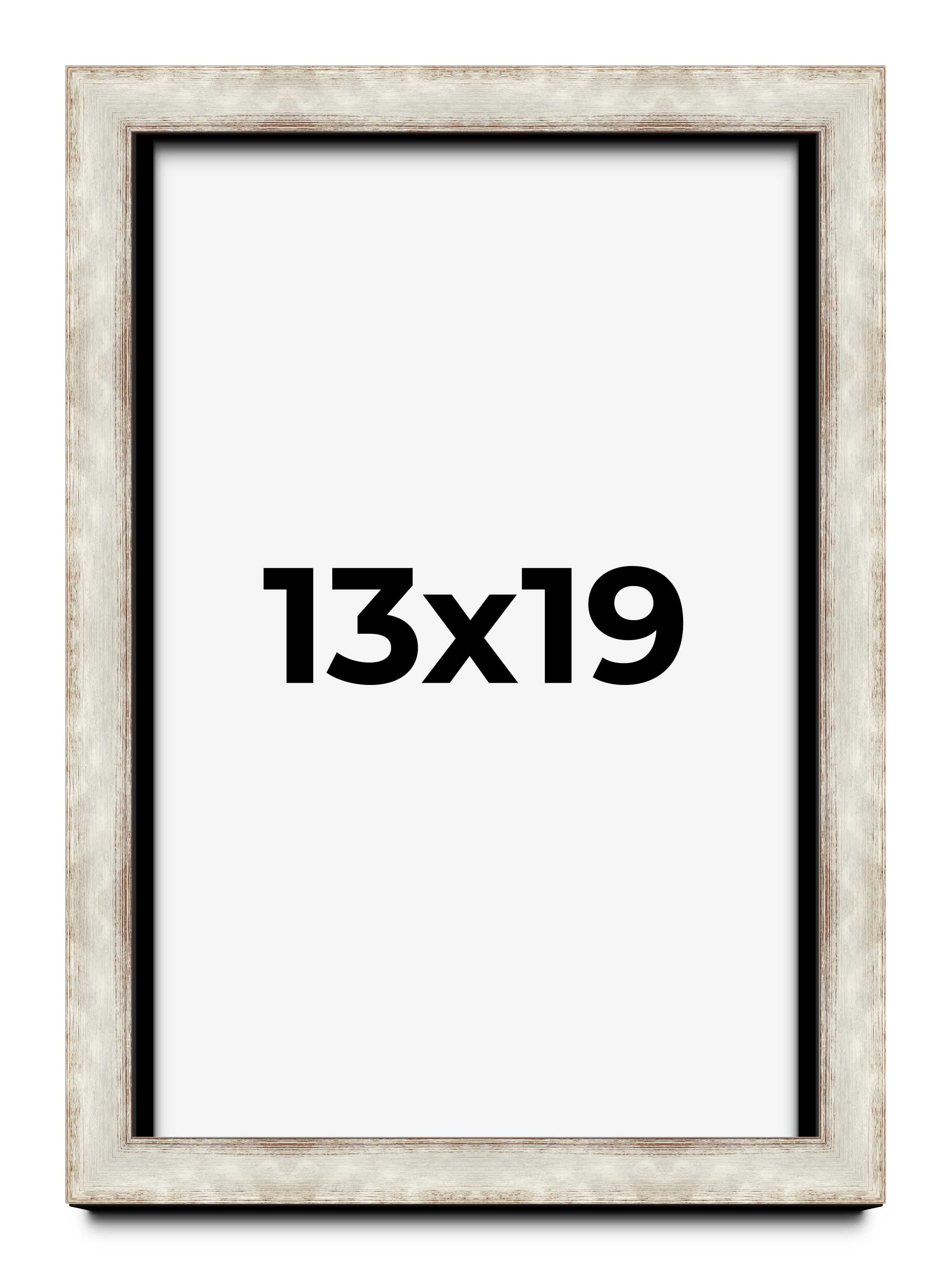 13x19 Silver Shadowbox Frame - Interior Size 13x19x1.5 Inches - Made to Display Items Up To 1.5 ...