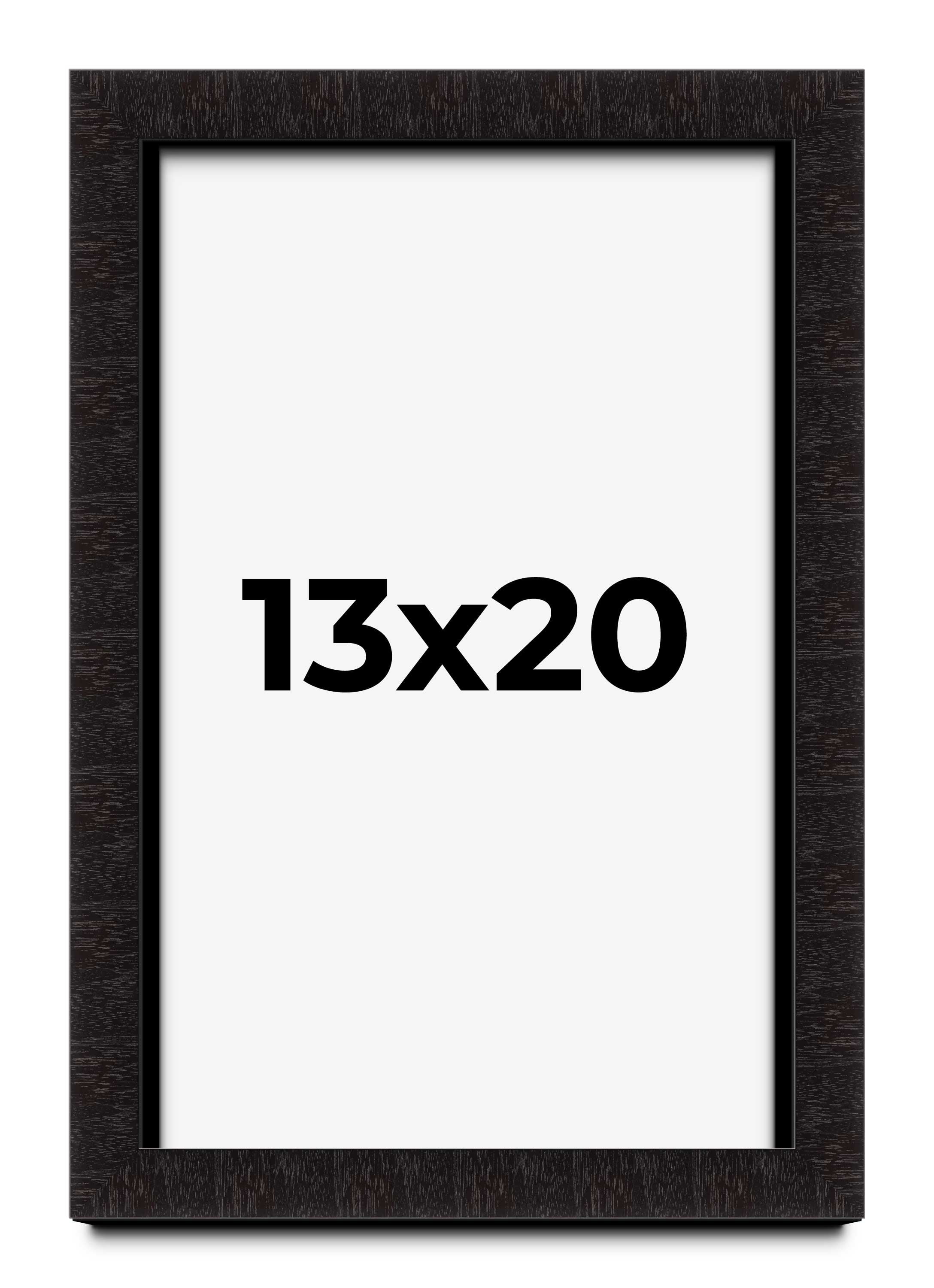 13x20 Shadow Box Black Solid Wood Display Picture Frame | 1 Inch Rabbet ...
