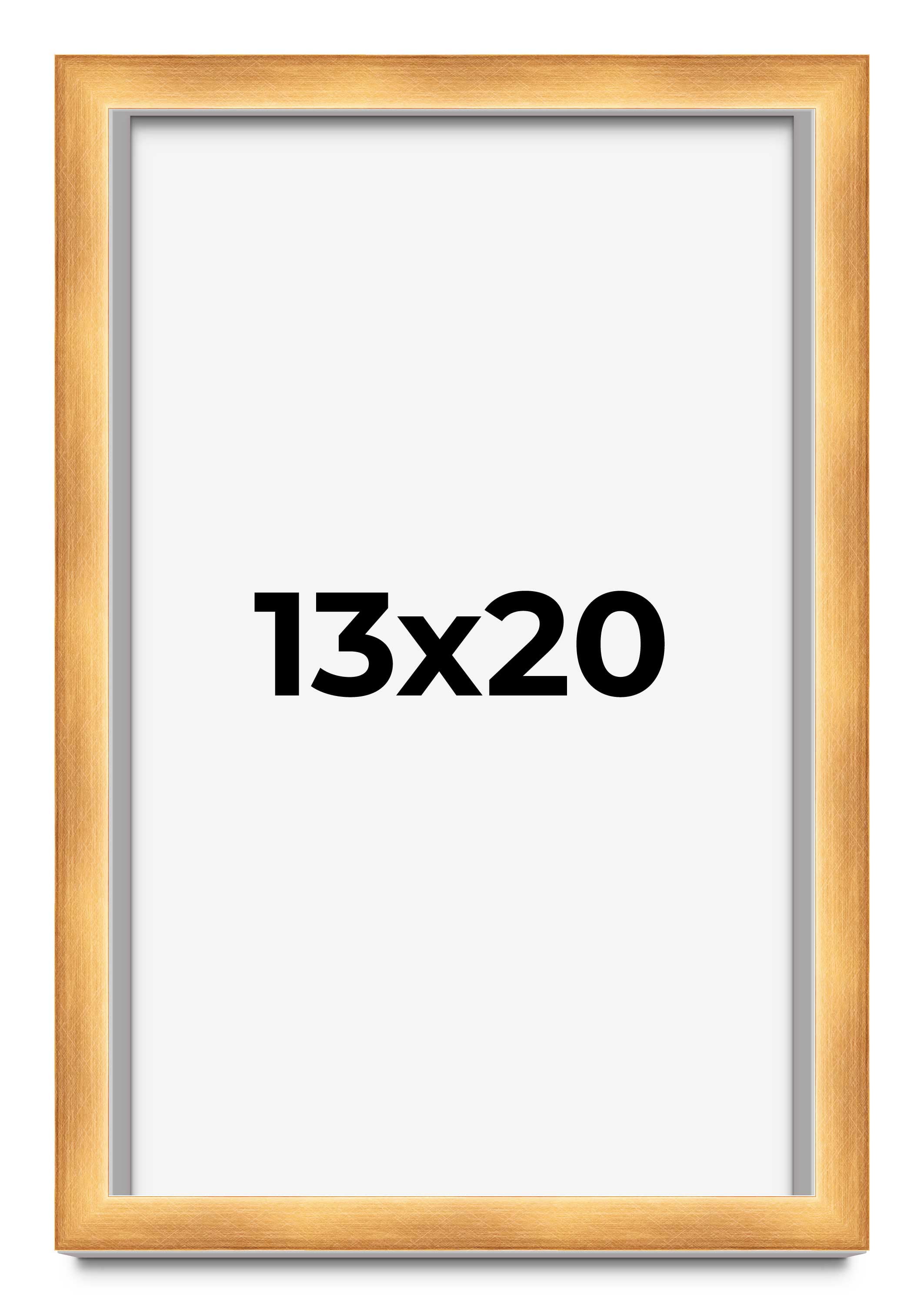 13x20 Shadow Box Bronze Cross-Brushed Display Frame | 1.625 Inches Deep ...