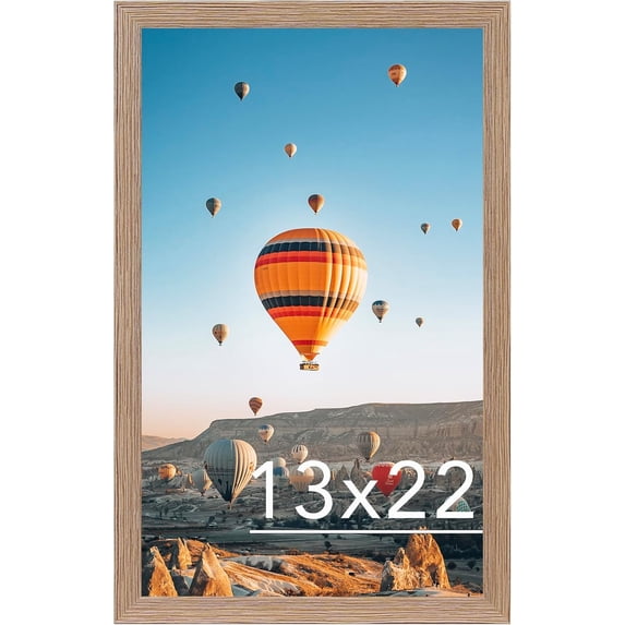 13x22 Picture Frame Rustic Brown for Poster Photo Picture, Horizontal ...