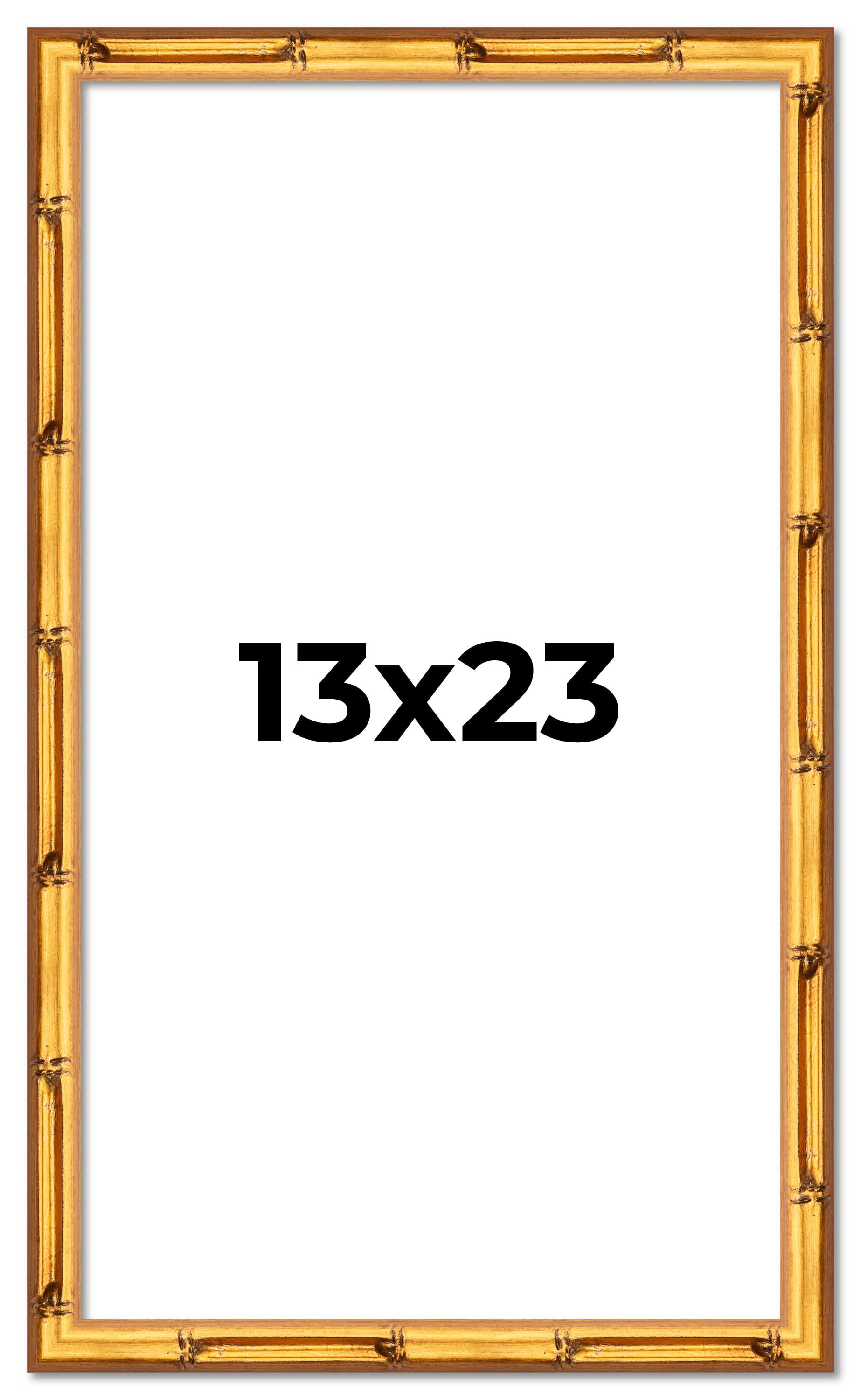 13x23 Frame Gold Bamboo Picture Frame - Complete Modern Photo Frame ...