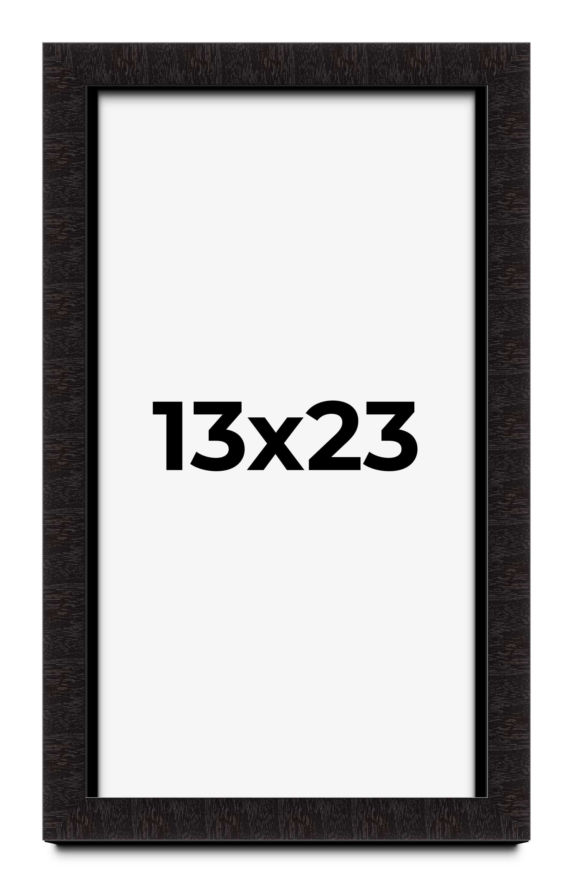 13x23 Shadow Box Black Solid Wood Display Picture Frame | 1 Inch Rabbet ...