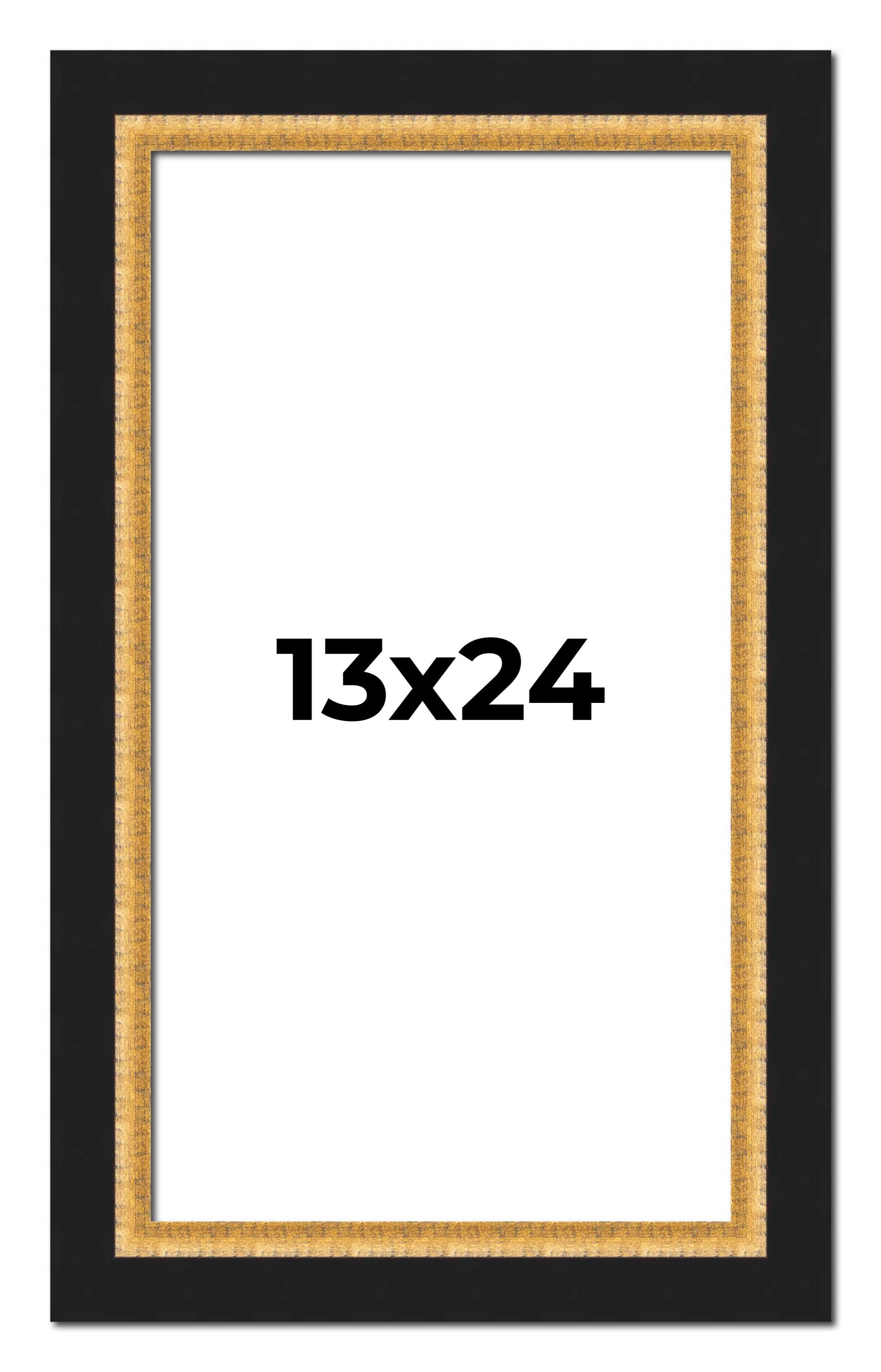 13x24 Frame Gold Real Wood Picture Frame Width 2.25 Inches | Interior ...