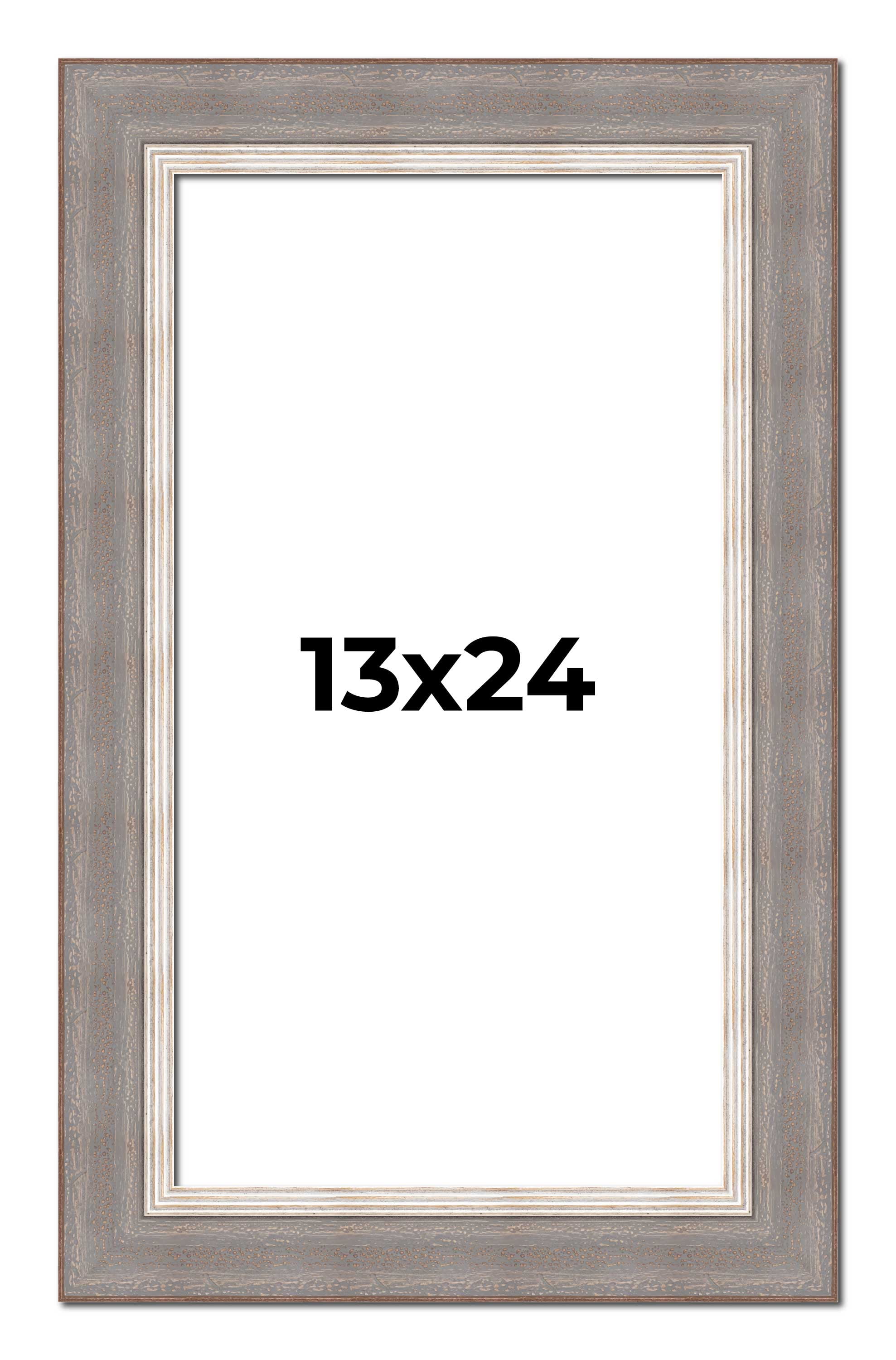 13x24 Frame Grey Real Wood Picture Frame Width 2.75 Inches | Interior ...