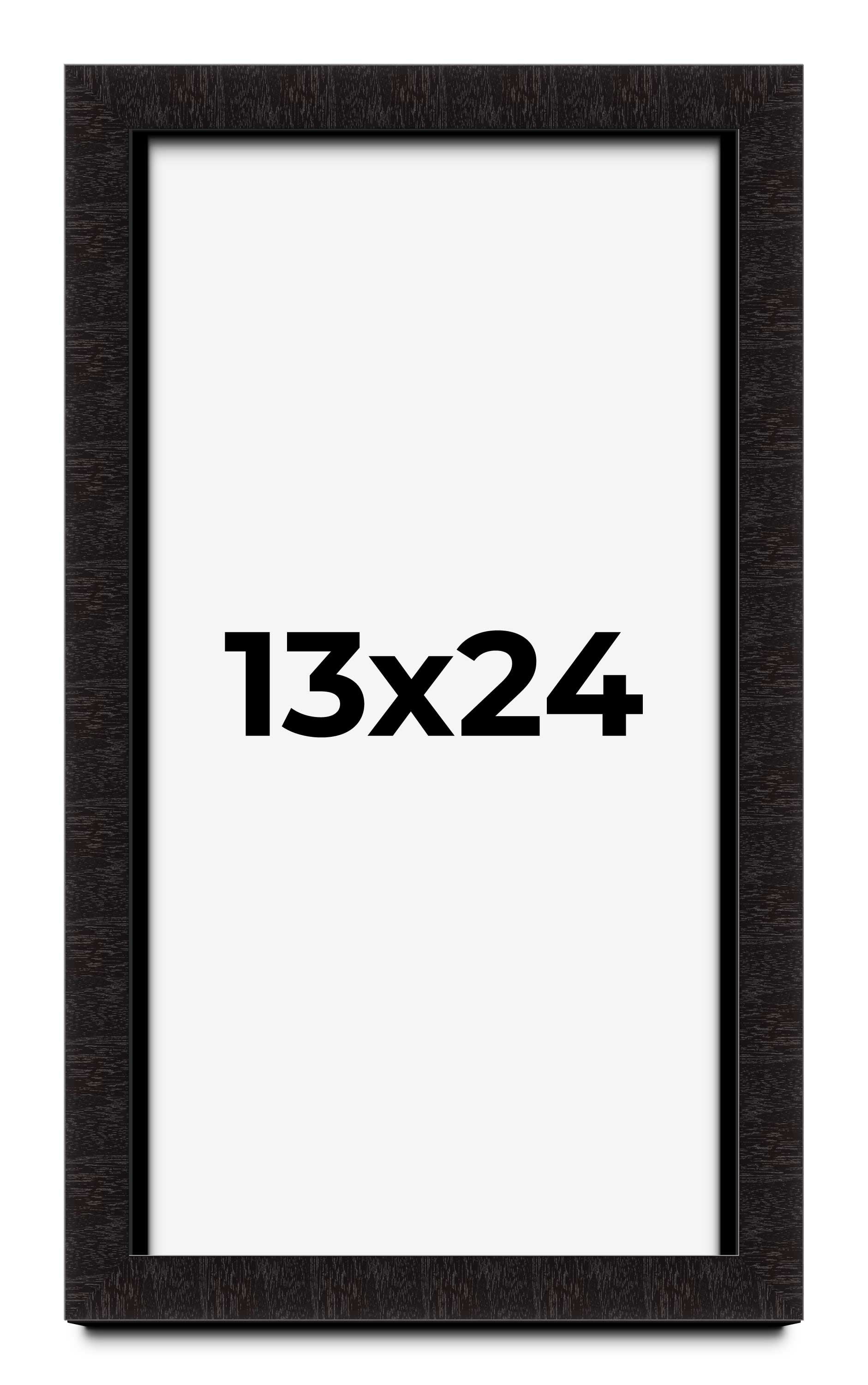 13x24 Shadow Box Black Solid Wood Display Picture Frame | 1 Inch Rabbet ...
