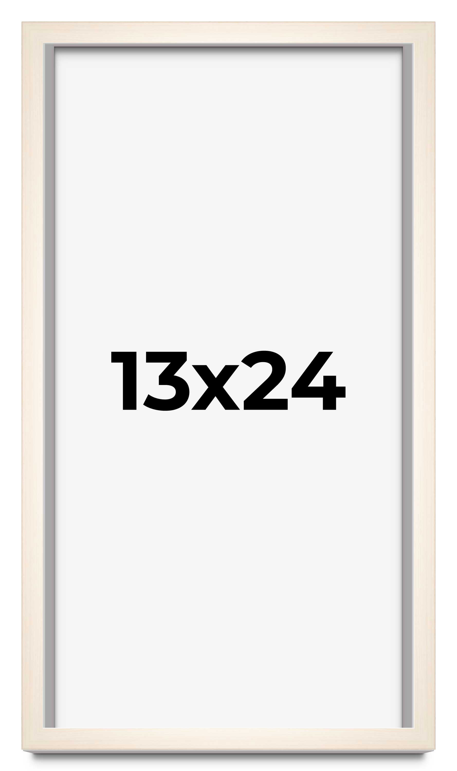 13x24 Shadow Box Cream of Wheat White Washed Display Frame | 0.875 ...