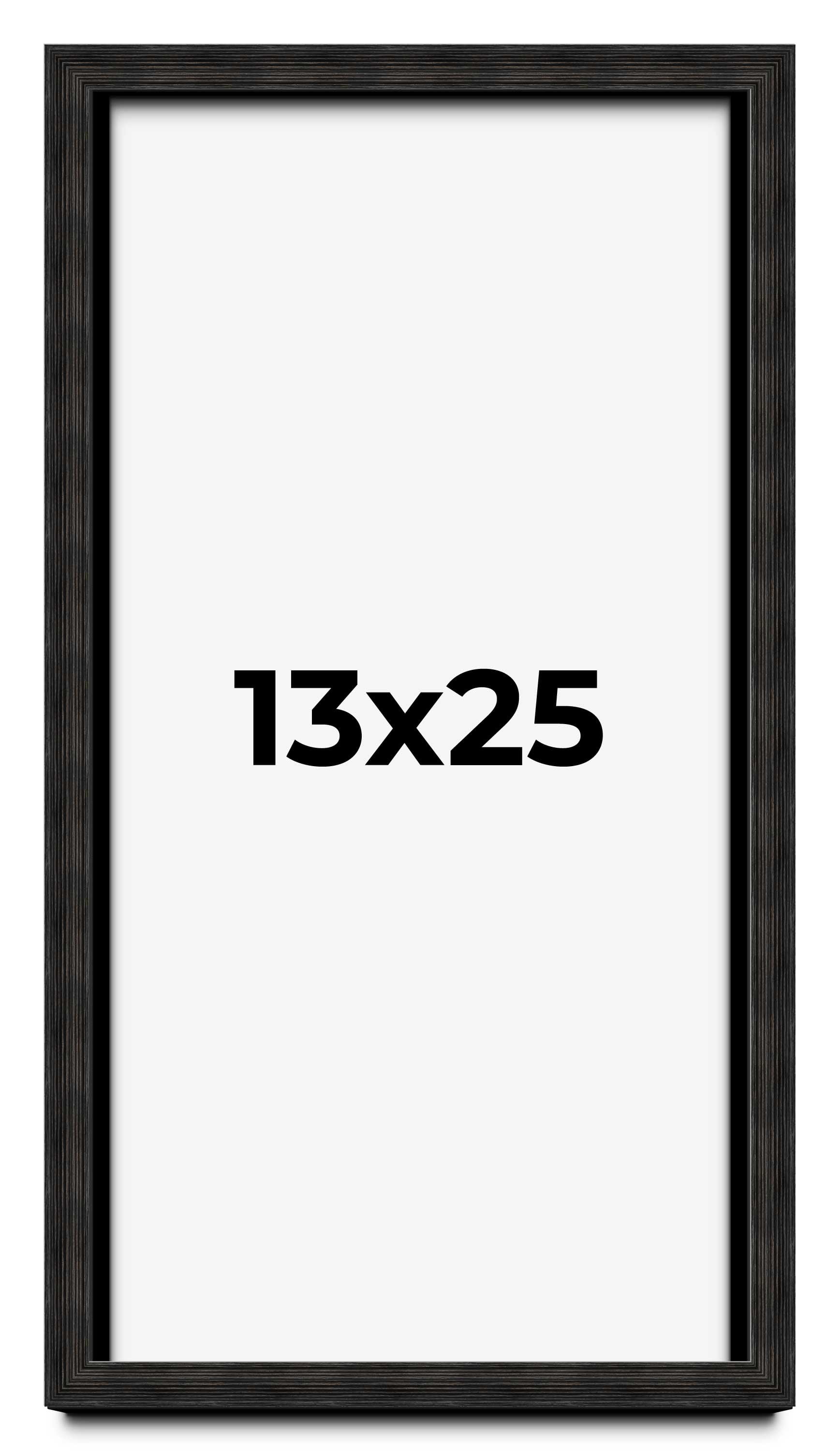 13x25 Shadow Box Black Rustic Barnwood Display Frame | 1.125 Inch Deep ...