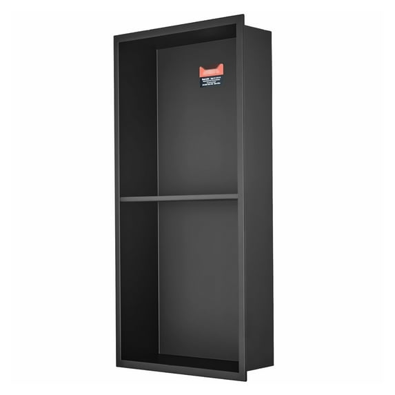 13x25" Shower Niche 304 Stainless Steel - Double Shelf Recessed Wall ...