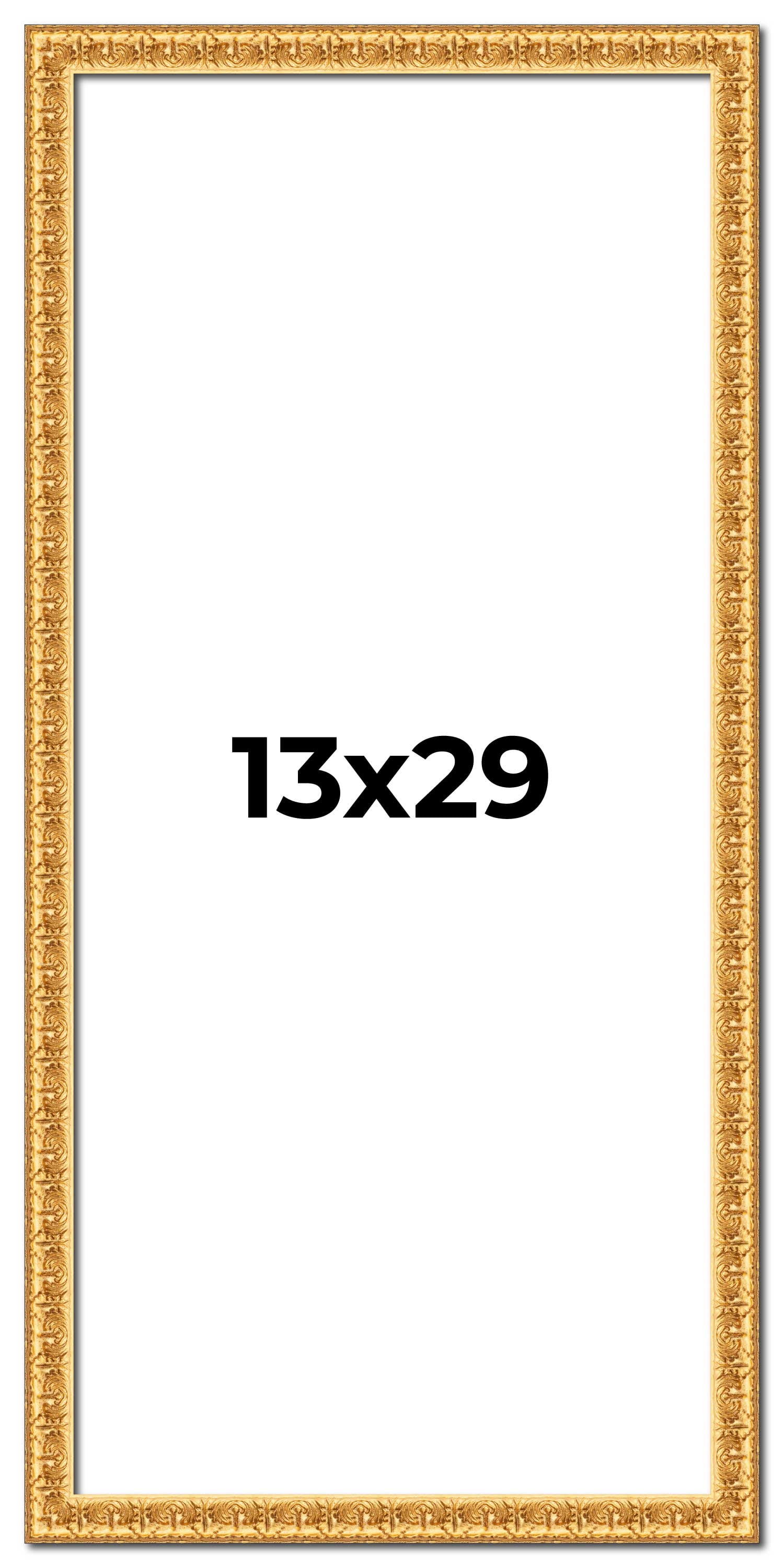 13x29 Frame Gold Real Wood Picture Frame Width 1 inches | Interior ...