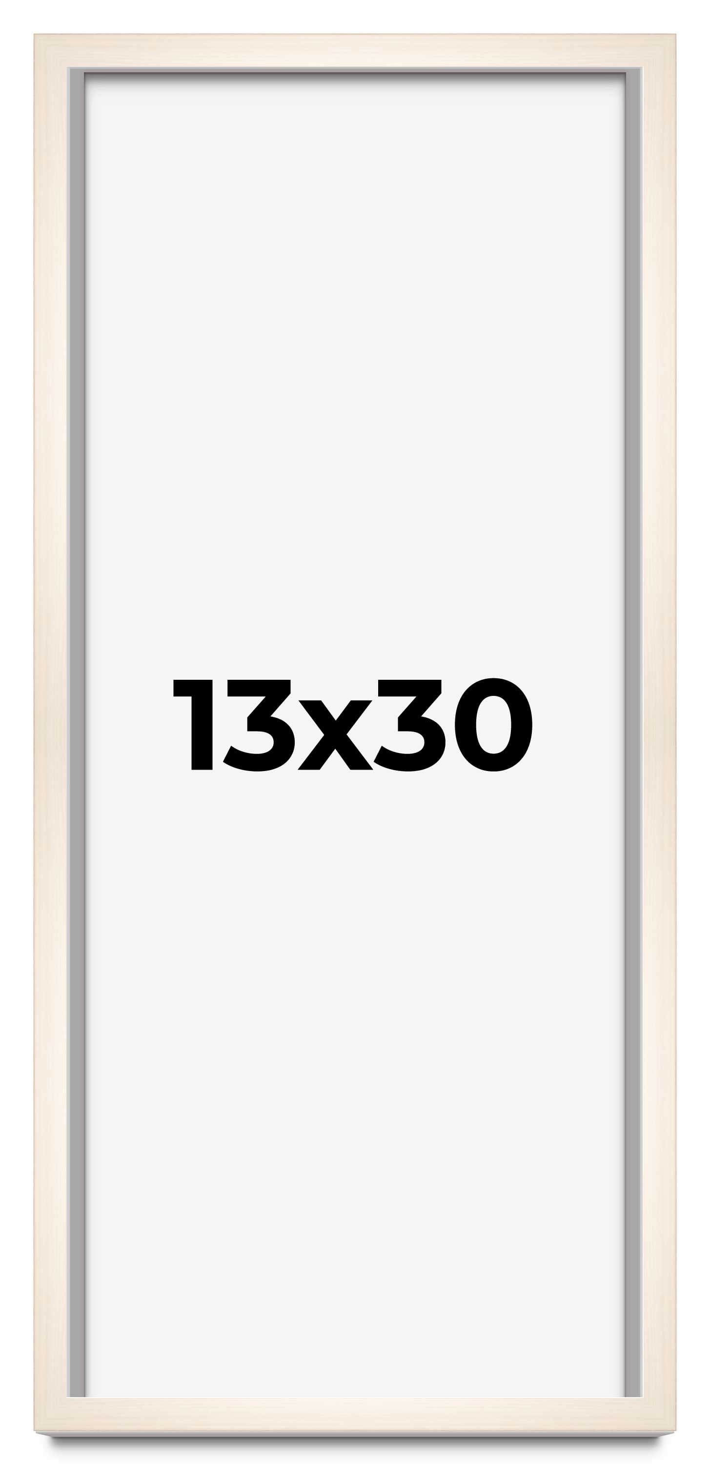 13x30 Shadow Box Cream of Wheat White Washed Display Frame | 0.875 ...