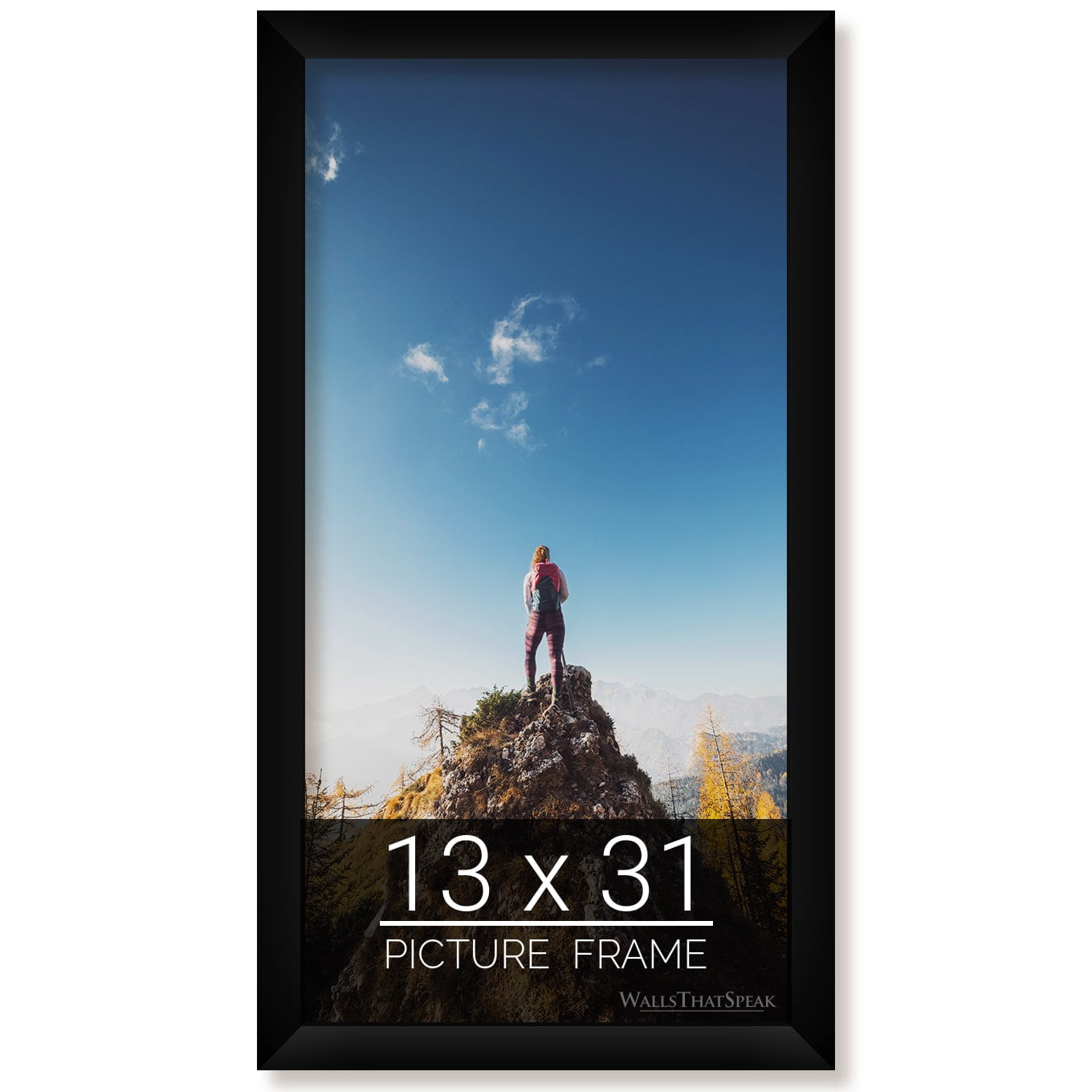 13x31 Black Picture Frame for Puzzles Posters Photos or Artwork ...