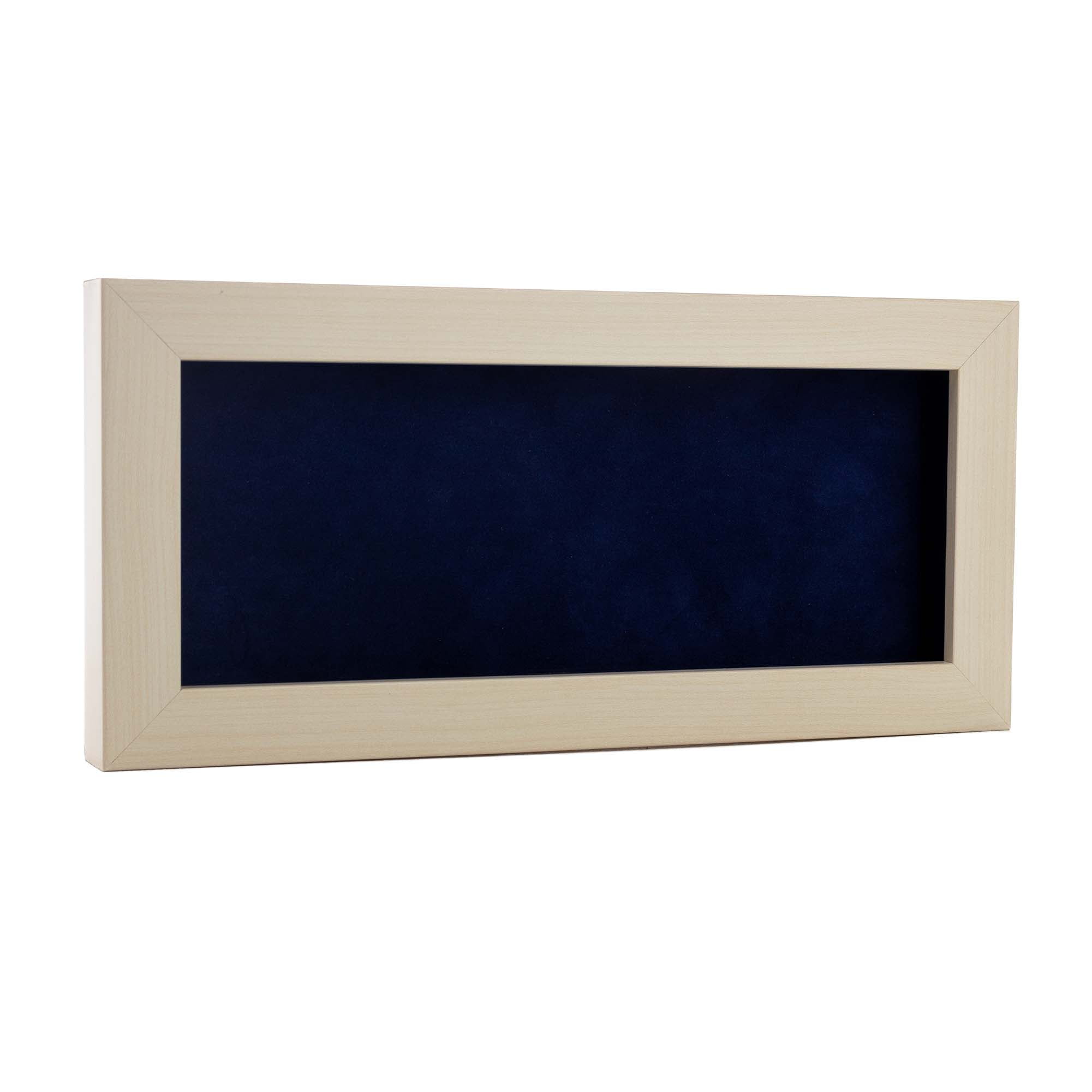 13x34 Shadow Box Frame White Washed Wood | With a 3/4" Usable Display ...