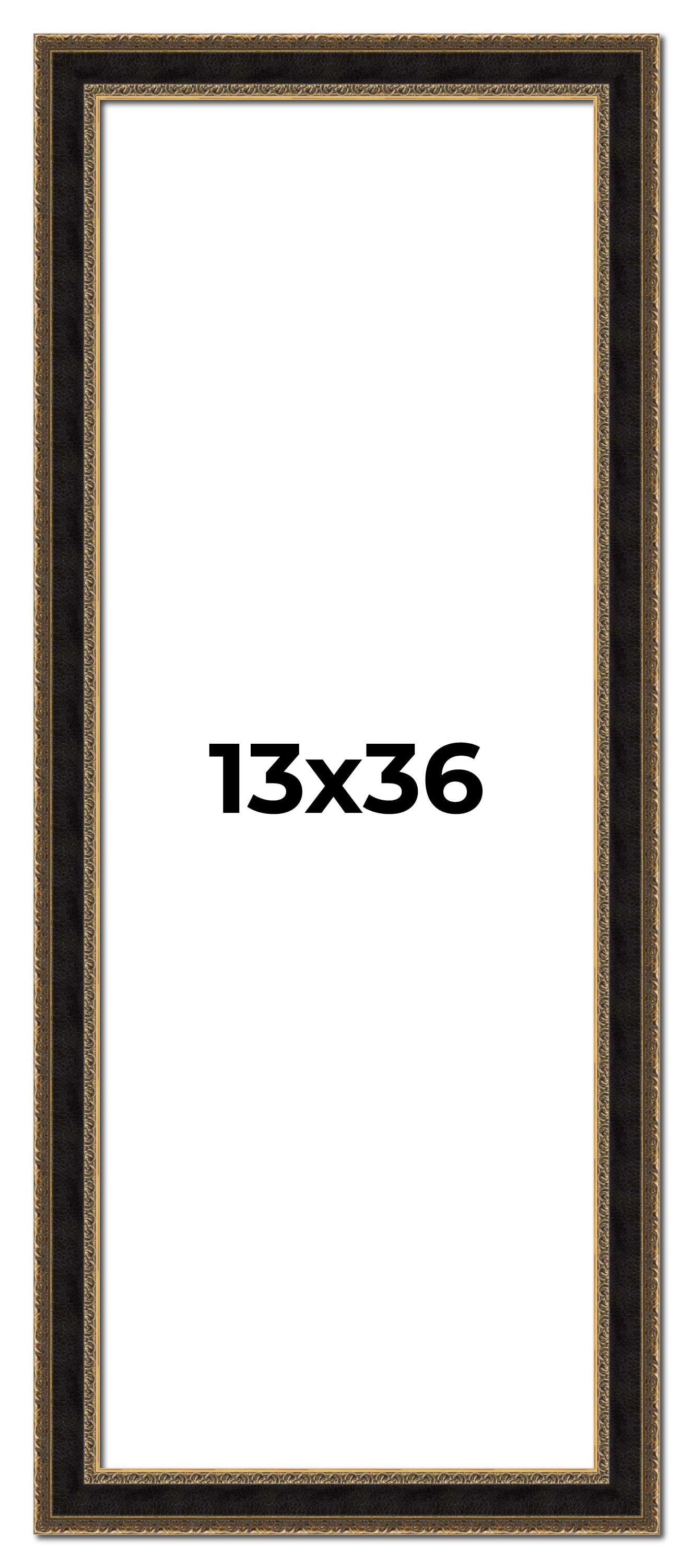 13x36 Frame Gold Antique Vintage Sold Wood Picture Frame | 1.75 Inch ...