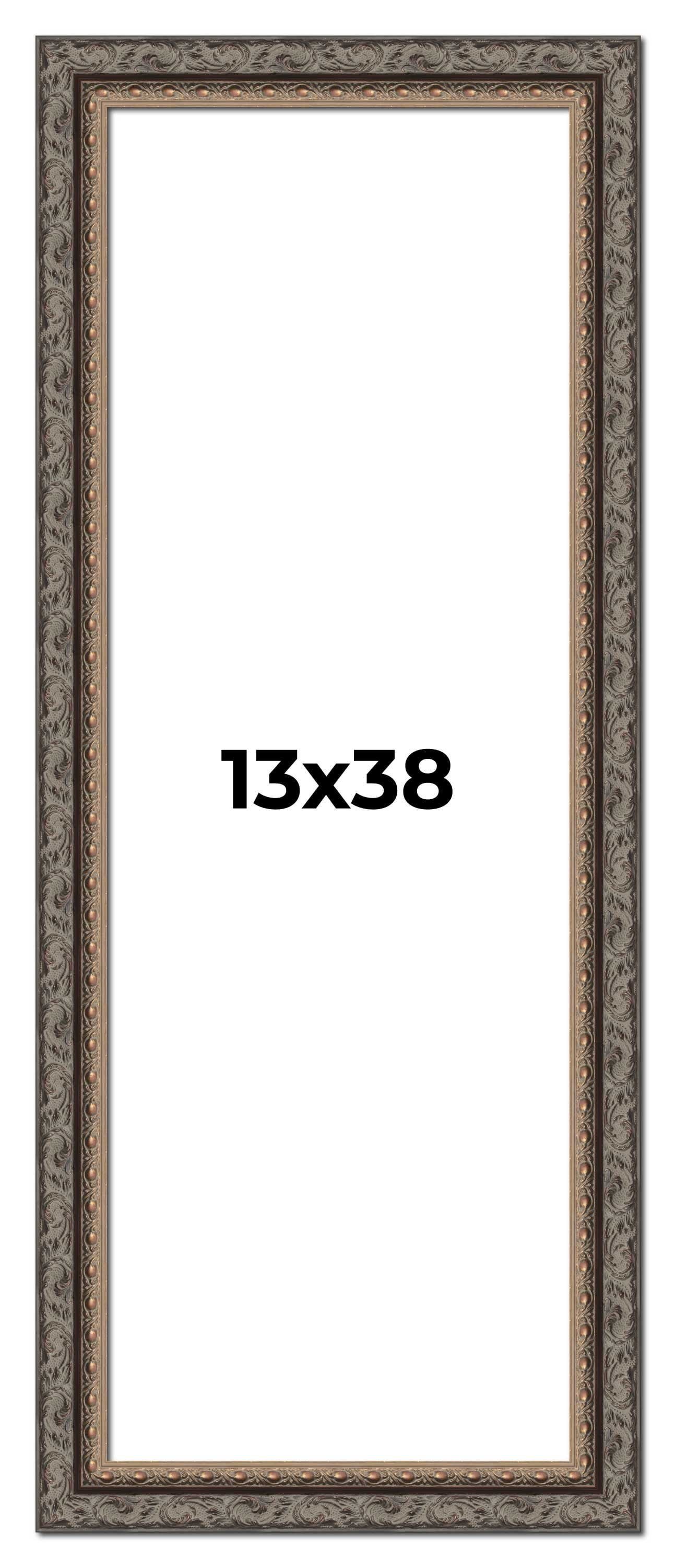 13x38 Frame Black Real Wood Picture Frame Width 2 inches | Interior ...