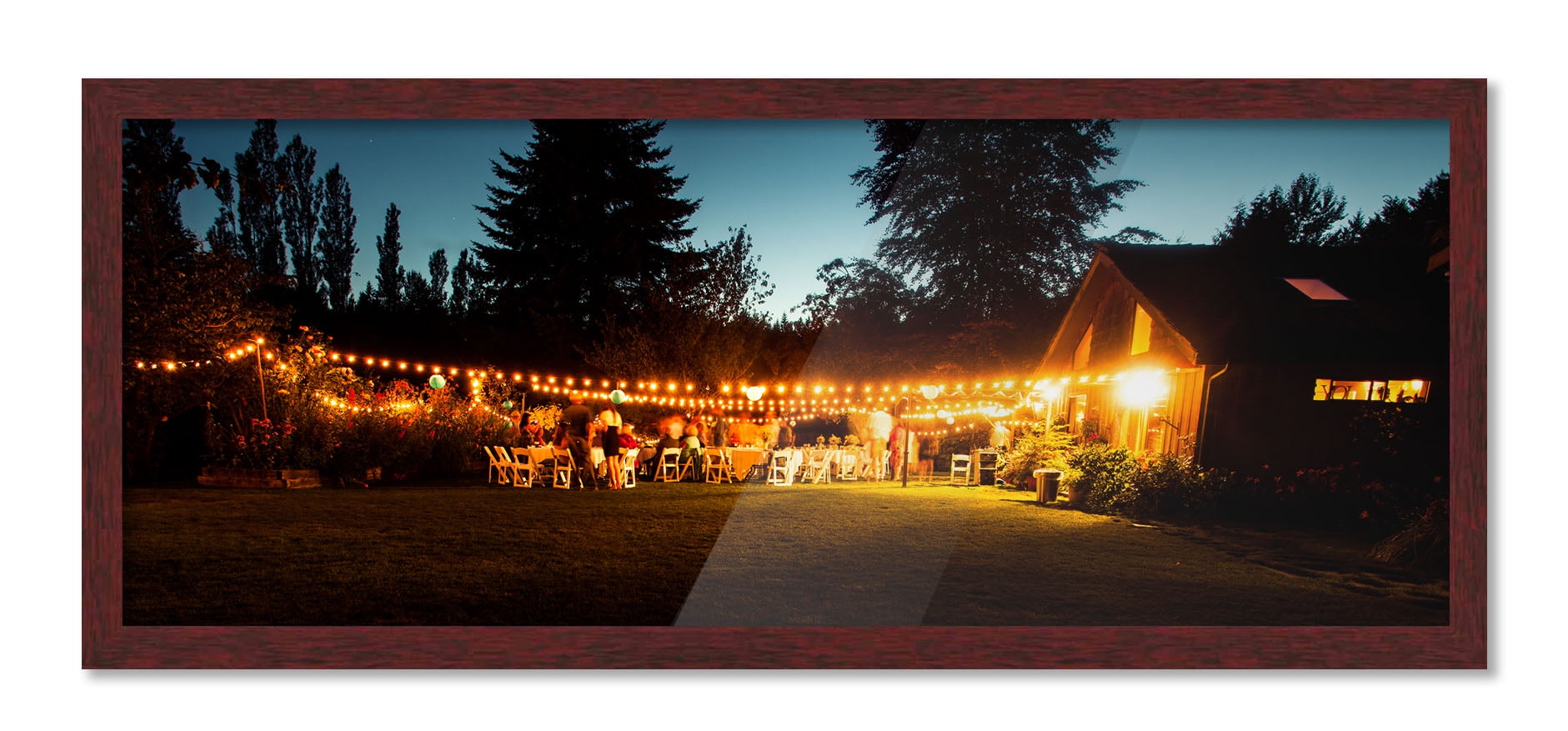 13x38 Frame Brown Picture Frame - Complete Modern Photo Frame Includes ...