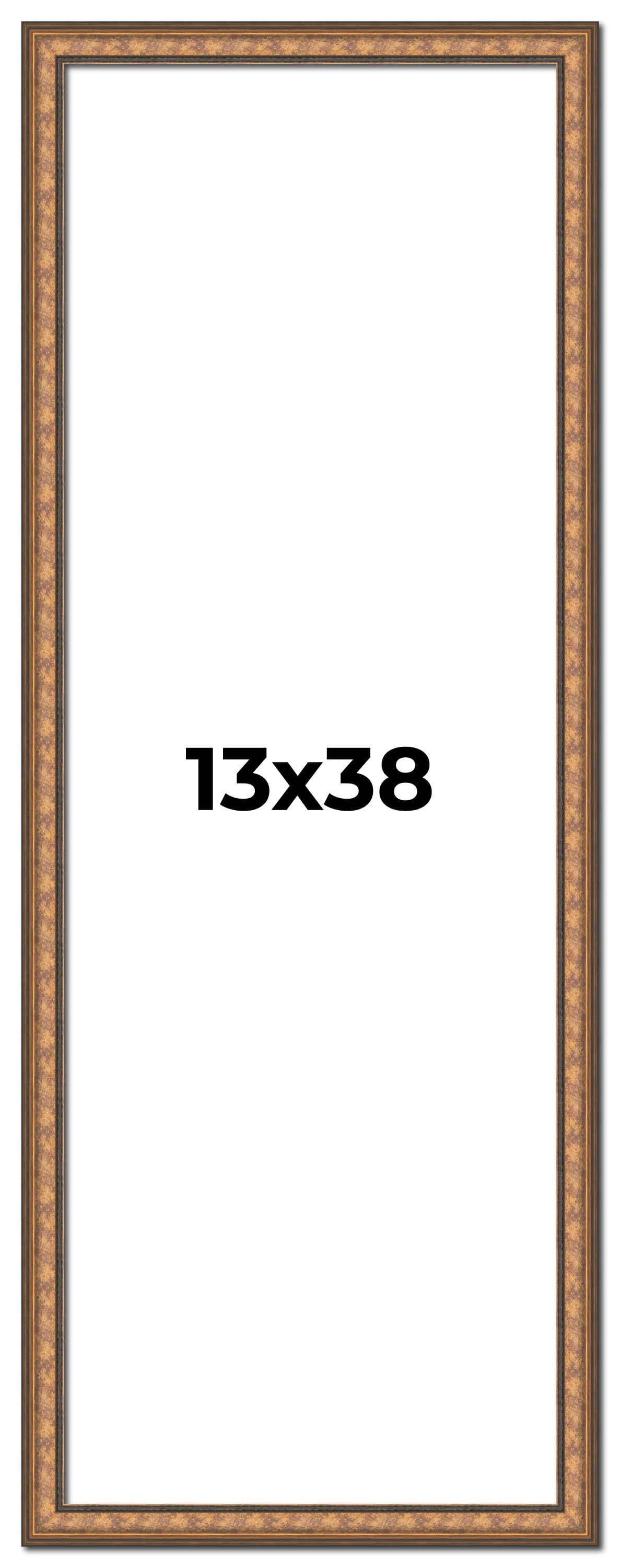 13x38 Frame Gold Real Wood Picture Frame Width 1.25 inches | Interior ...