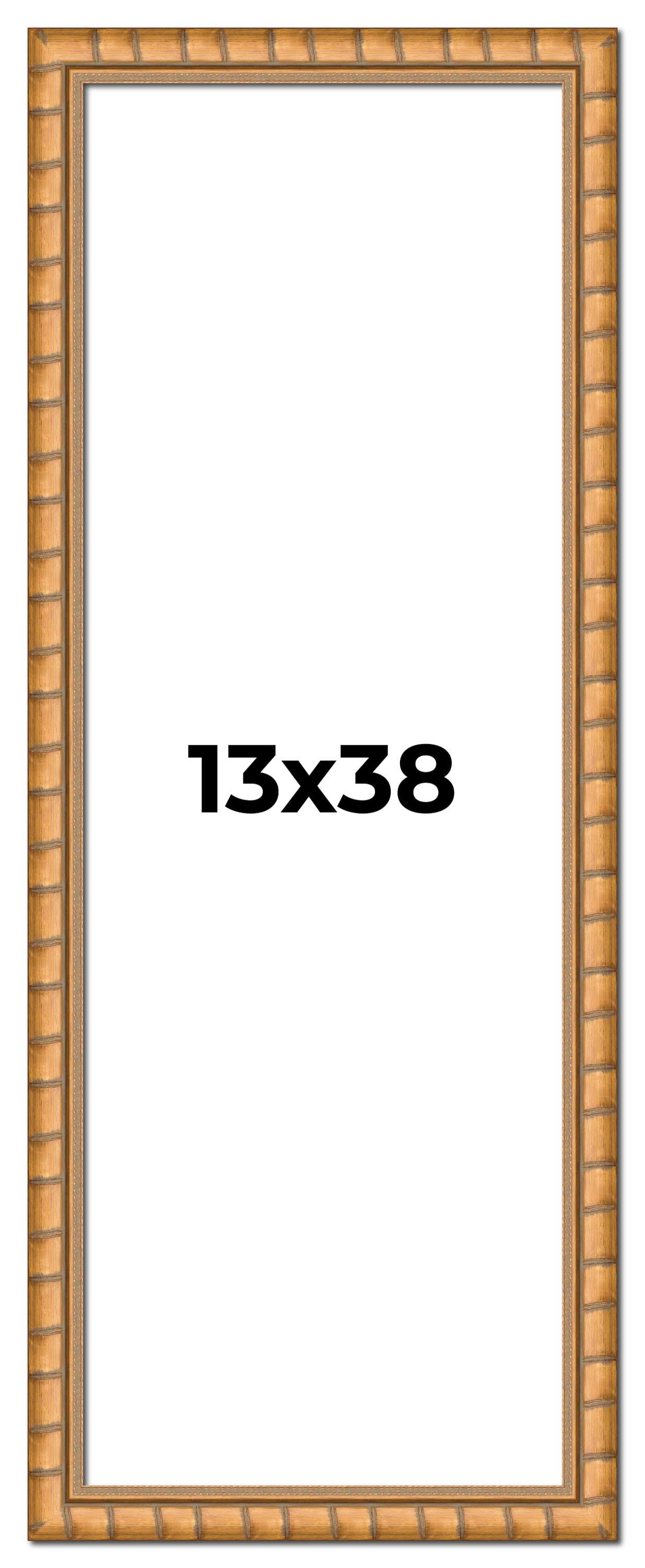 13x38 Frame Gold Real Wood Picture Frame Width 1.5 inches | Interior ...