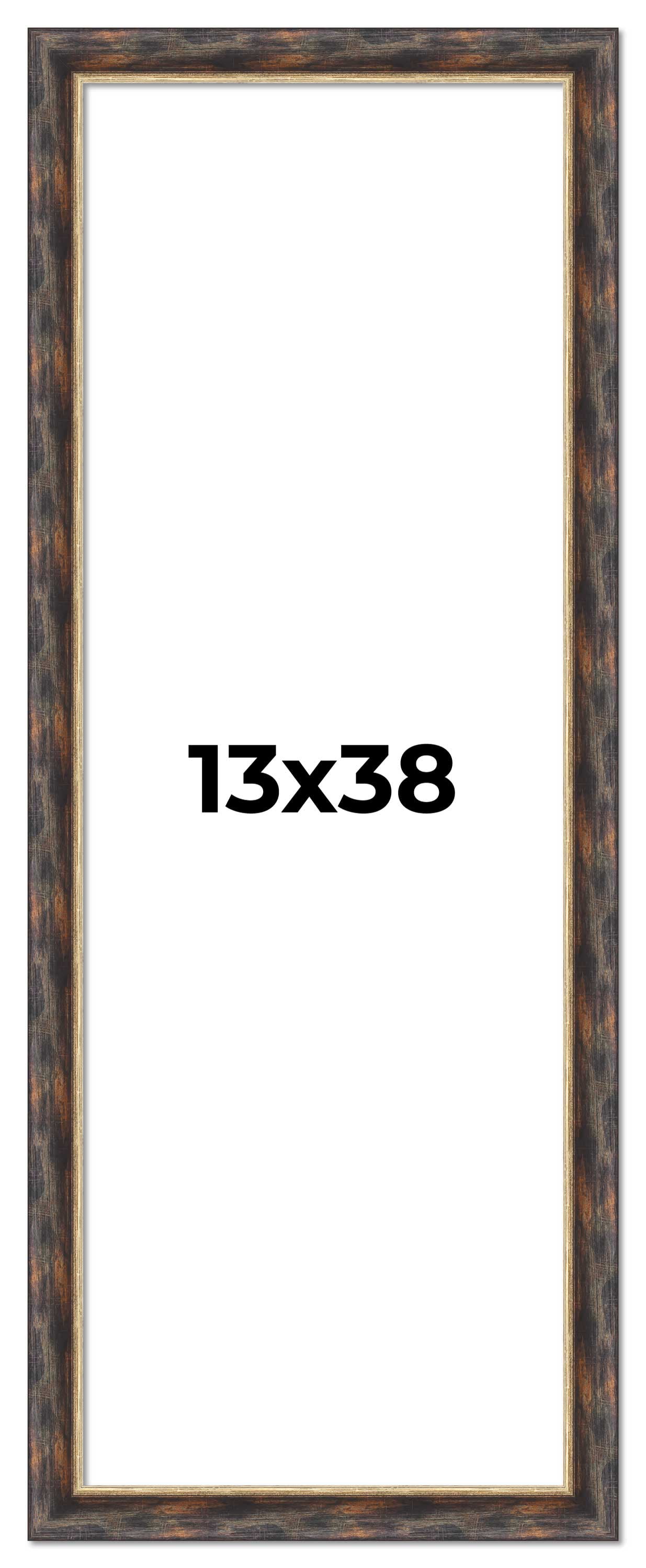 13x38 Frame Gold Real Wood Picture Frame Width 1.5 inches | Interior ...