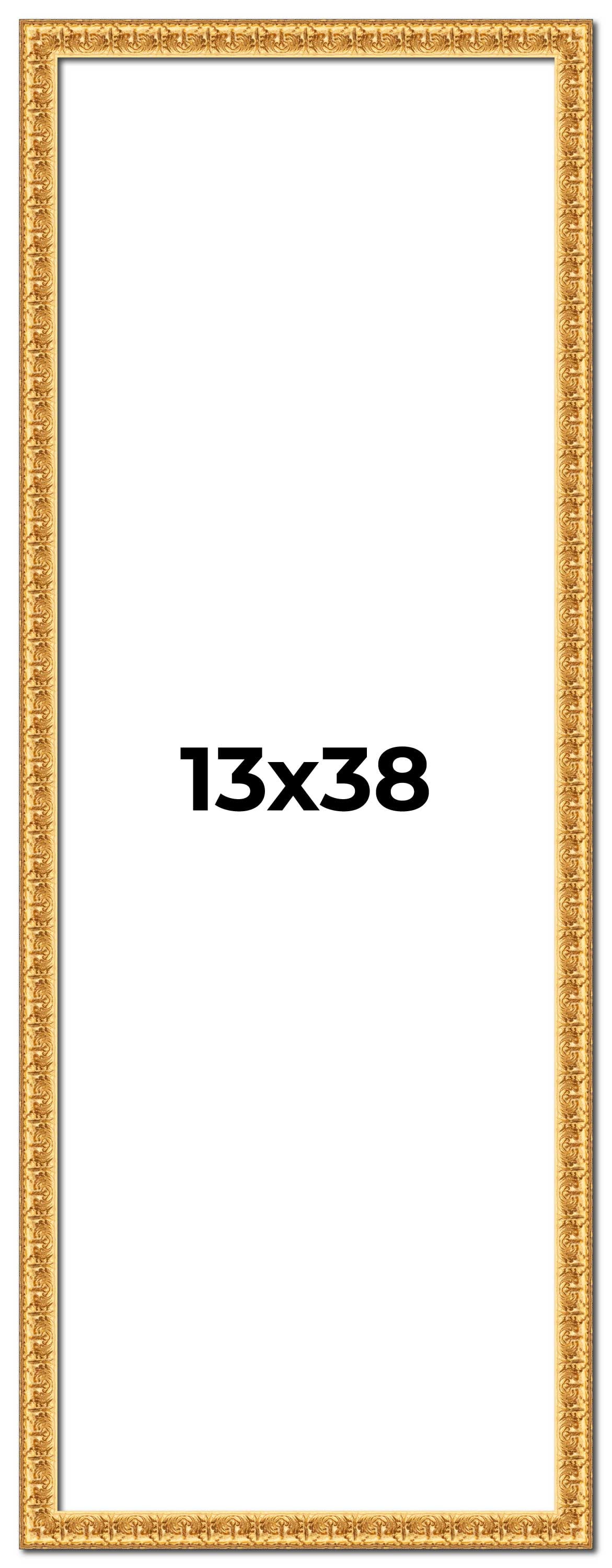 13x38 Frame Gold Real Wood Picture Frame Width 1 inches | Interior ...
