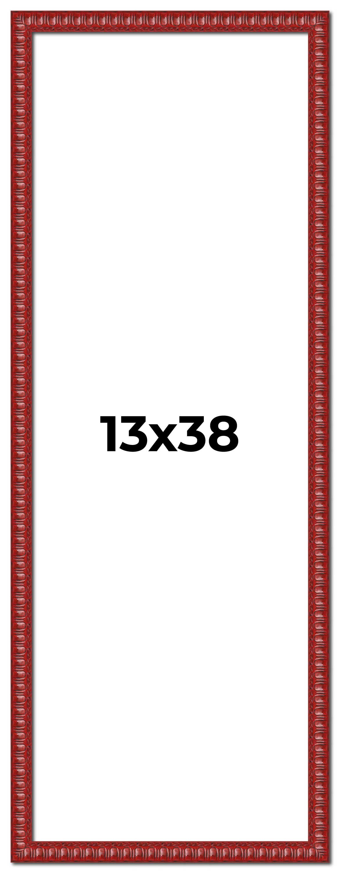13x38 Frame Red Solid Wood Picture Frame Width 1 Inches | Interior ...