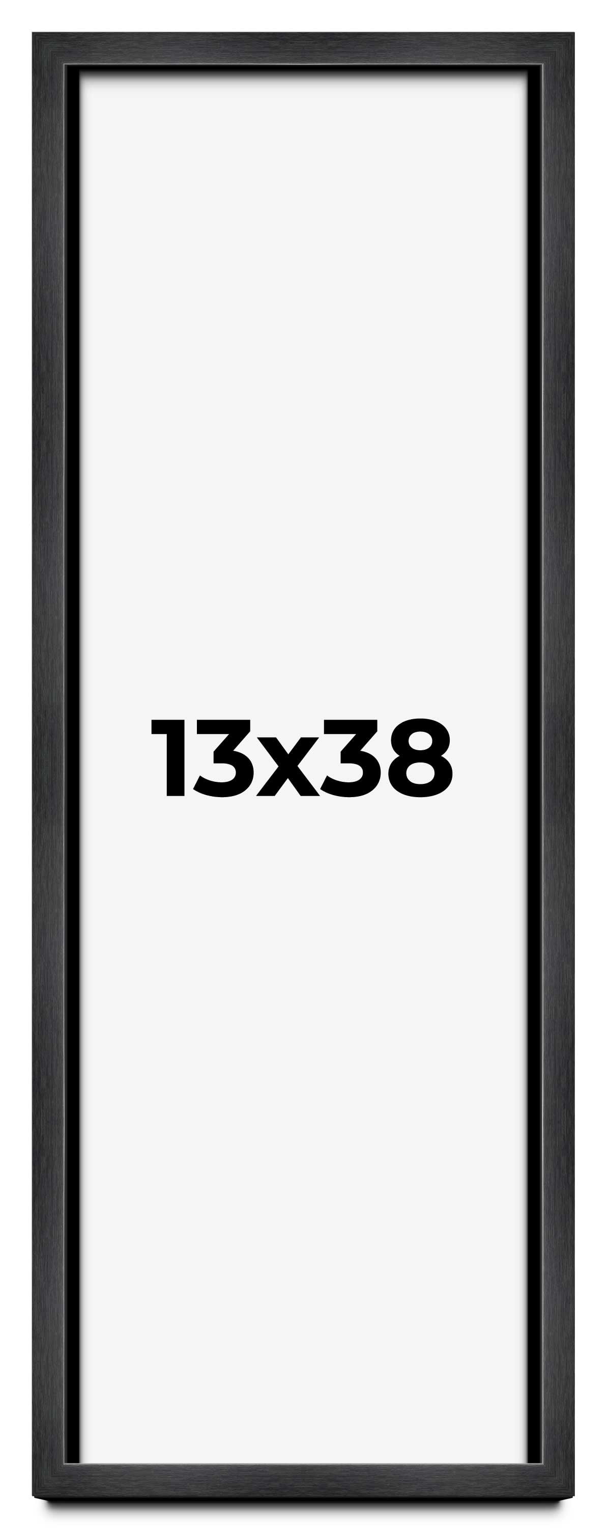 13x38 Shadow Box Frame Grey Charcoal Black | 0.875 Inches Deep | Solid ...