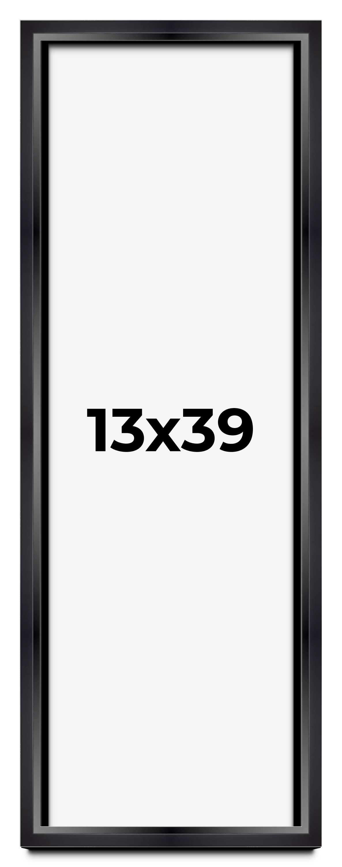 13x39 Black Shadowbox Frame - Interior Size 13x39 by 1.5 Inches - Made ...