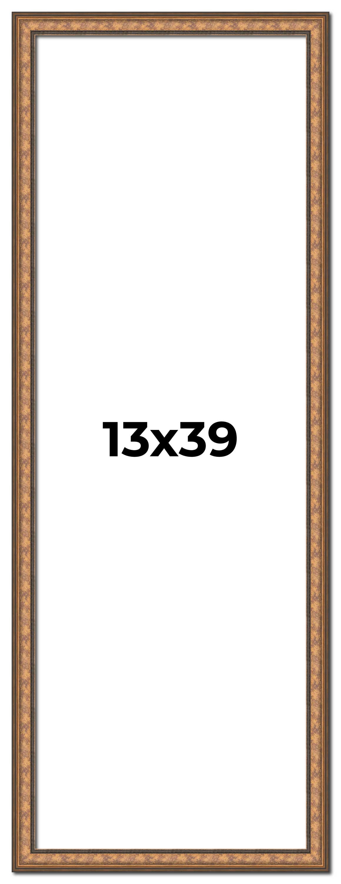 13x39 Frame Gold Real Wood Picture Frame Width 1.25 inches | Interior ...