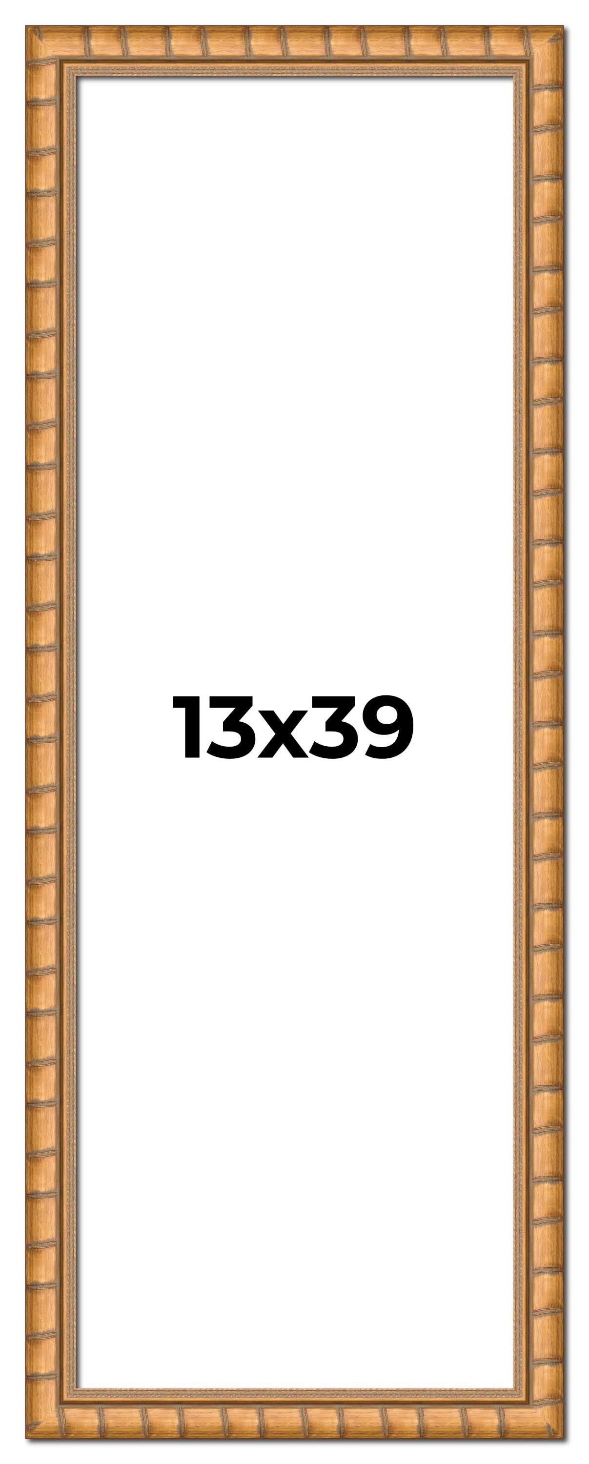 13x39 Frame Gold Real Wood Picture Frame Width 1.5 inches | Interior ...