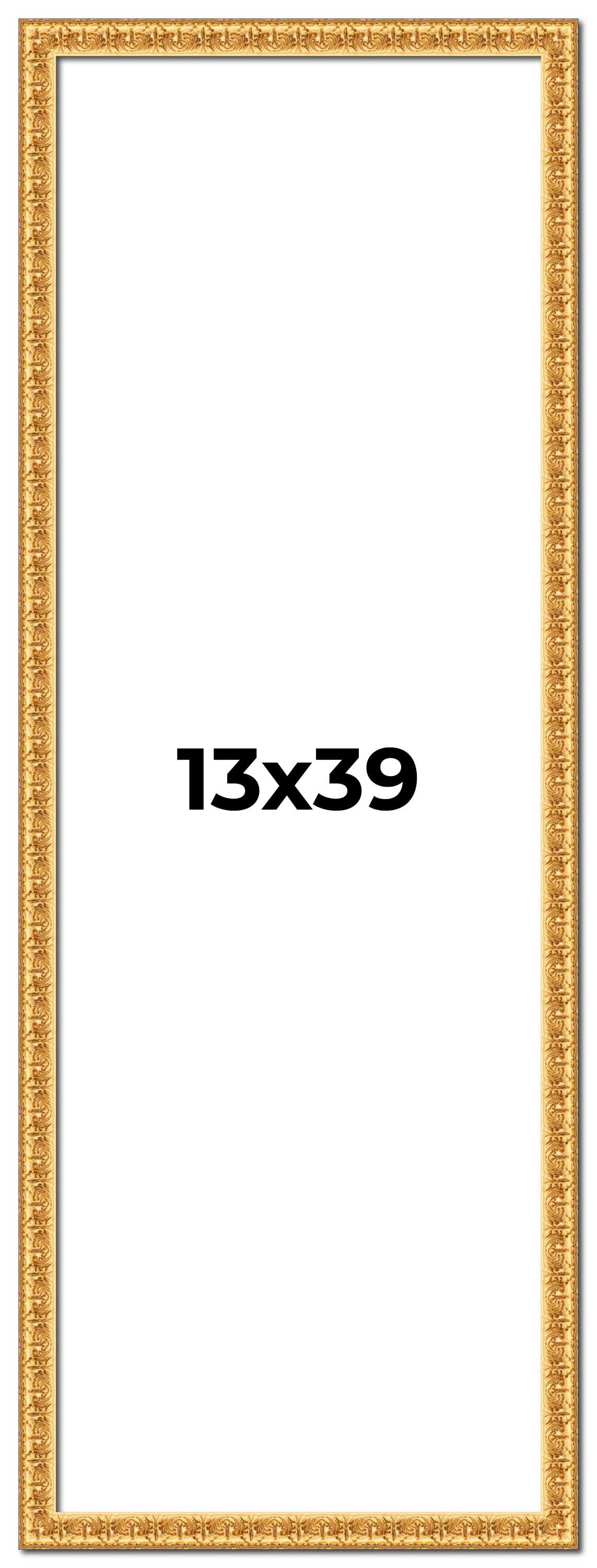 13x39 Frame Gold Real Wood Picture Frame Width 1 inches | Interior ...