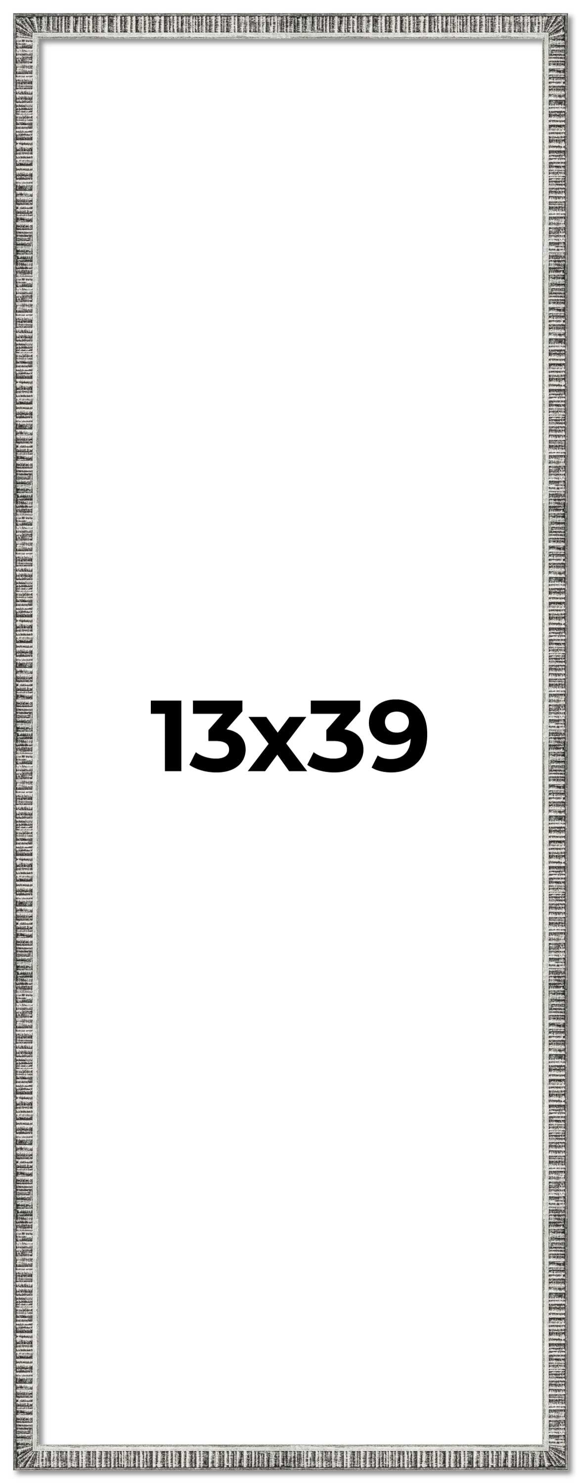 13x39 Frame Silver Picture Frame - Modern Photo Frame Includes UV ...