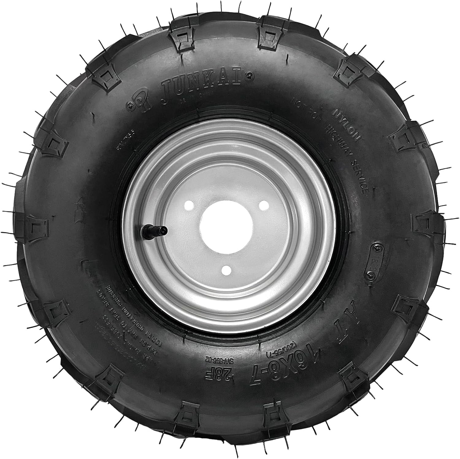 13x4.10-6 Go Kart Wheels ATV Tire with Wheel 3 Bolt Patterm Tubeless ...