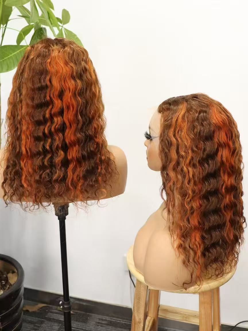 13x4 Full Frontal Lace Glueless 16inch BOB Wig many Colors available ...